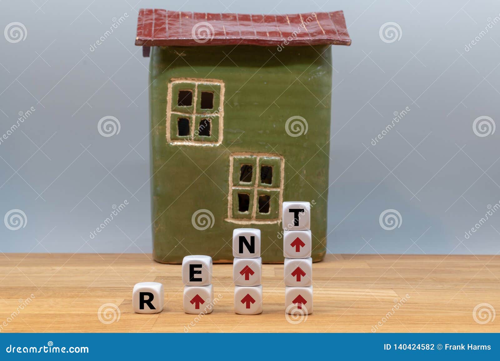 Symbol for rent increases. stock photo. Image of business - 140424582