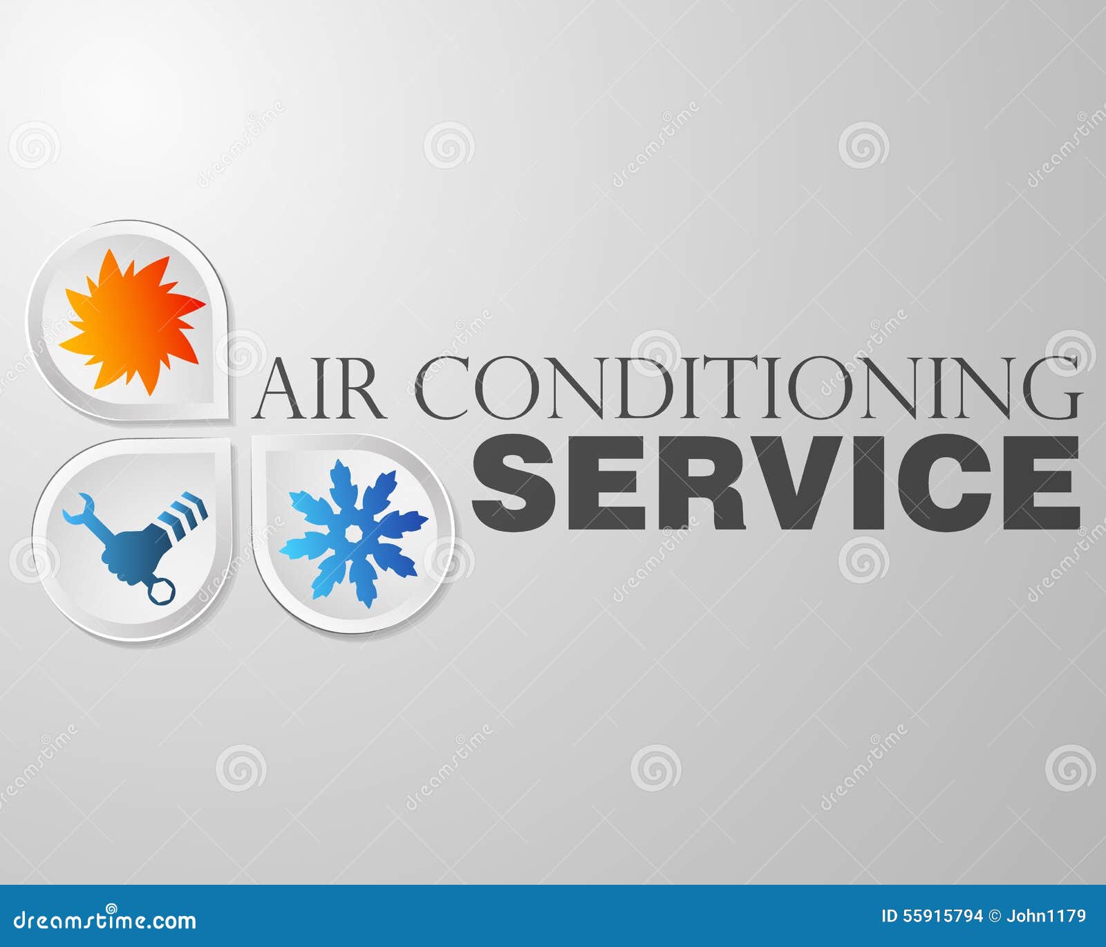 Symbol Repair Air Conditioning Stock Illustration - Illustration of ...