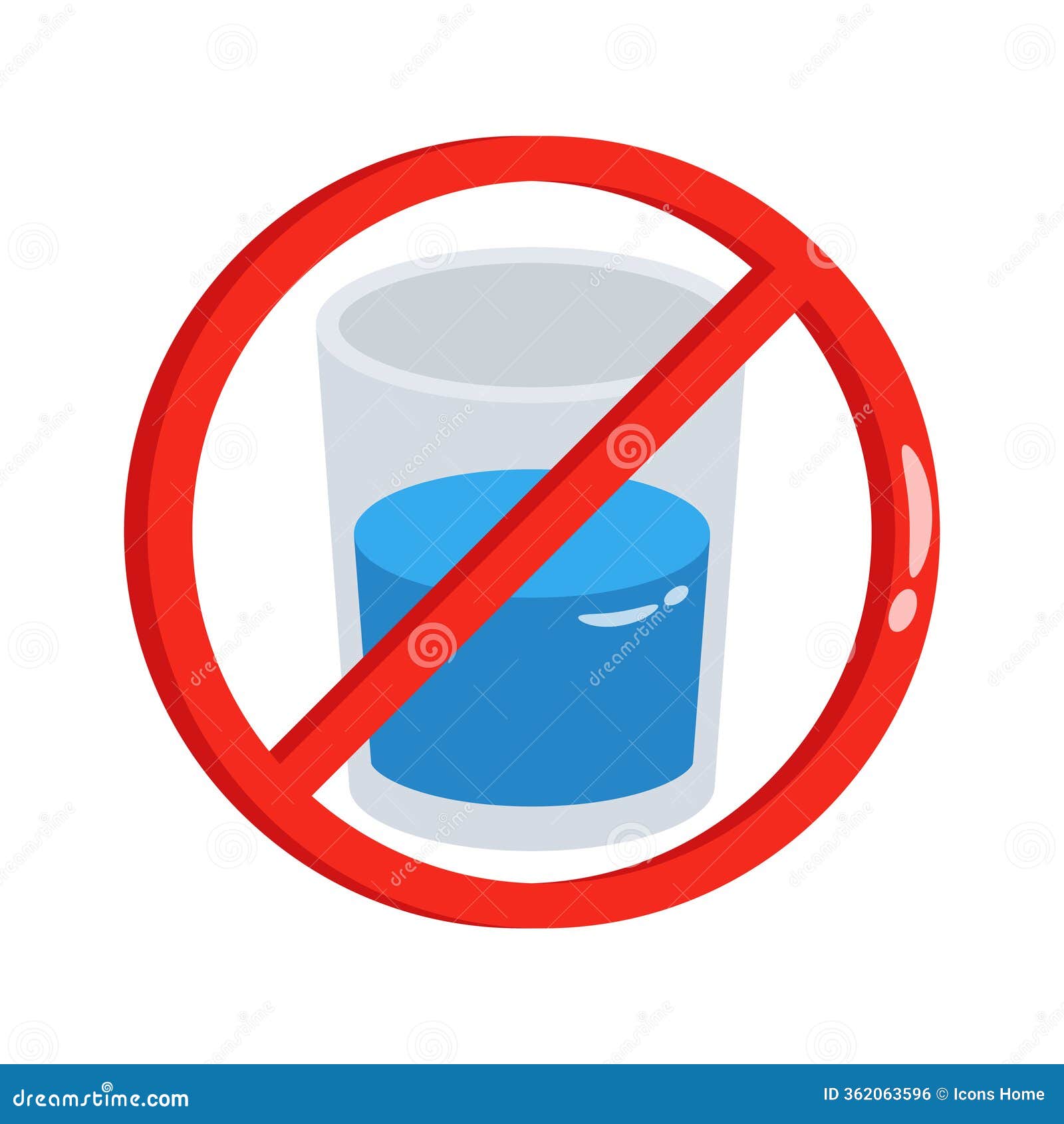 Symbol Representing Fasting During Ramadan By Abstaining From Drinking ...