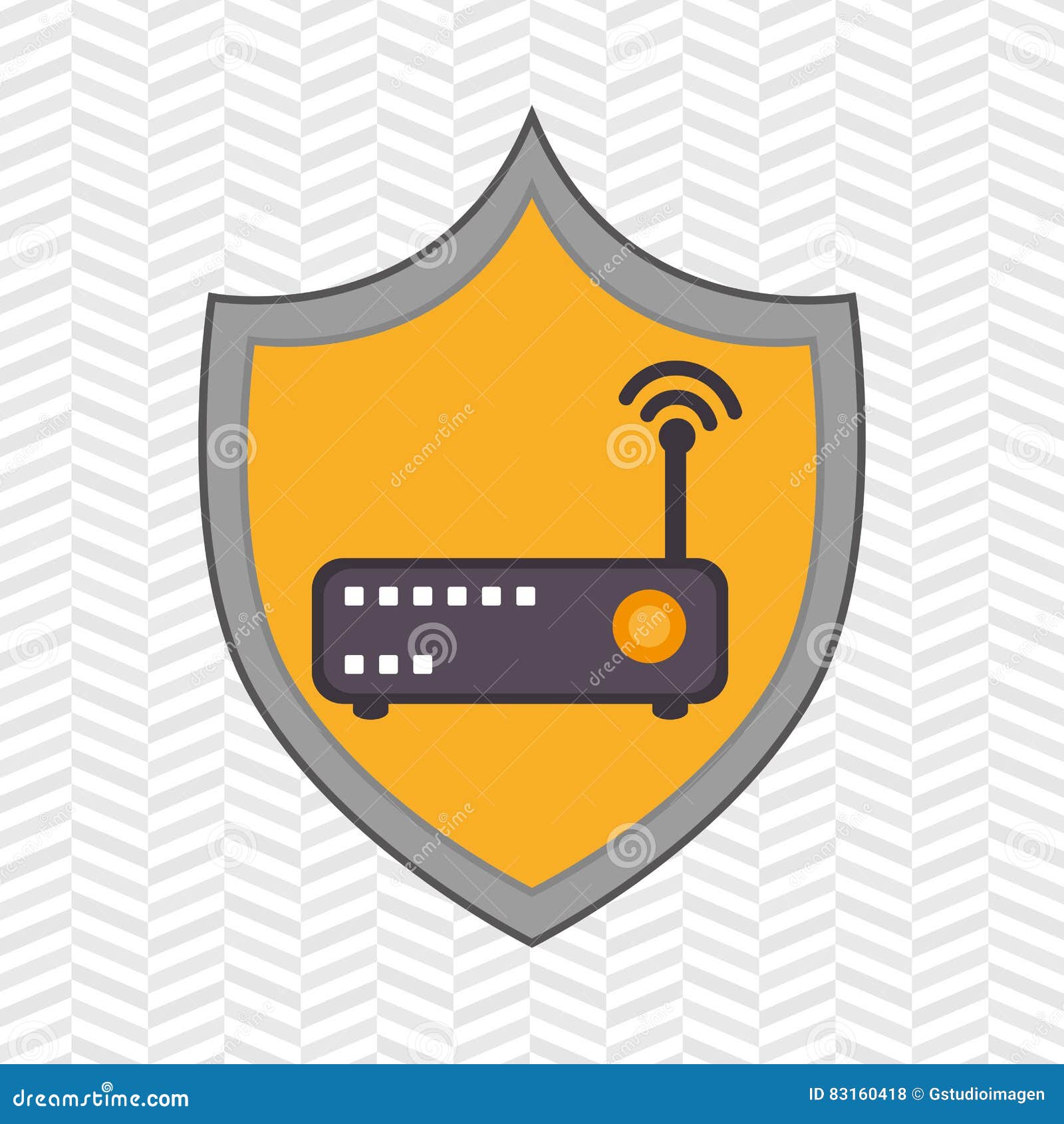 Symbol router signal stock illustration. Illustration of internet ...