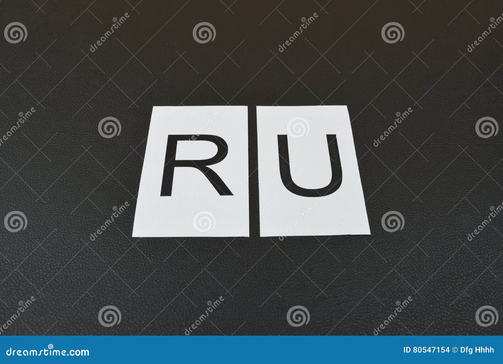 Symbol `Ru` on Black Background Stock Photo - Image of letters ...