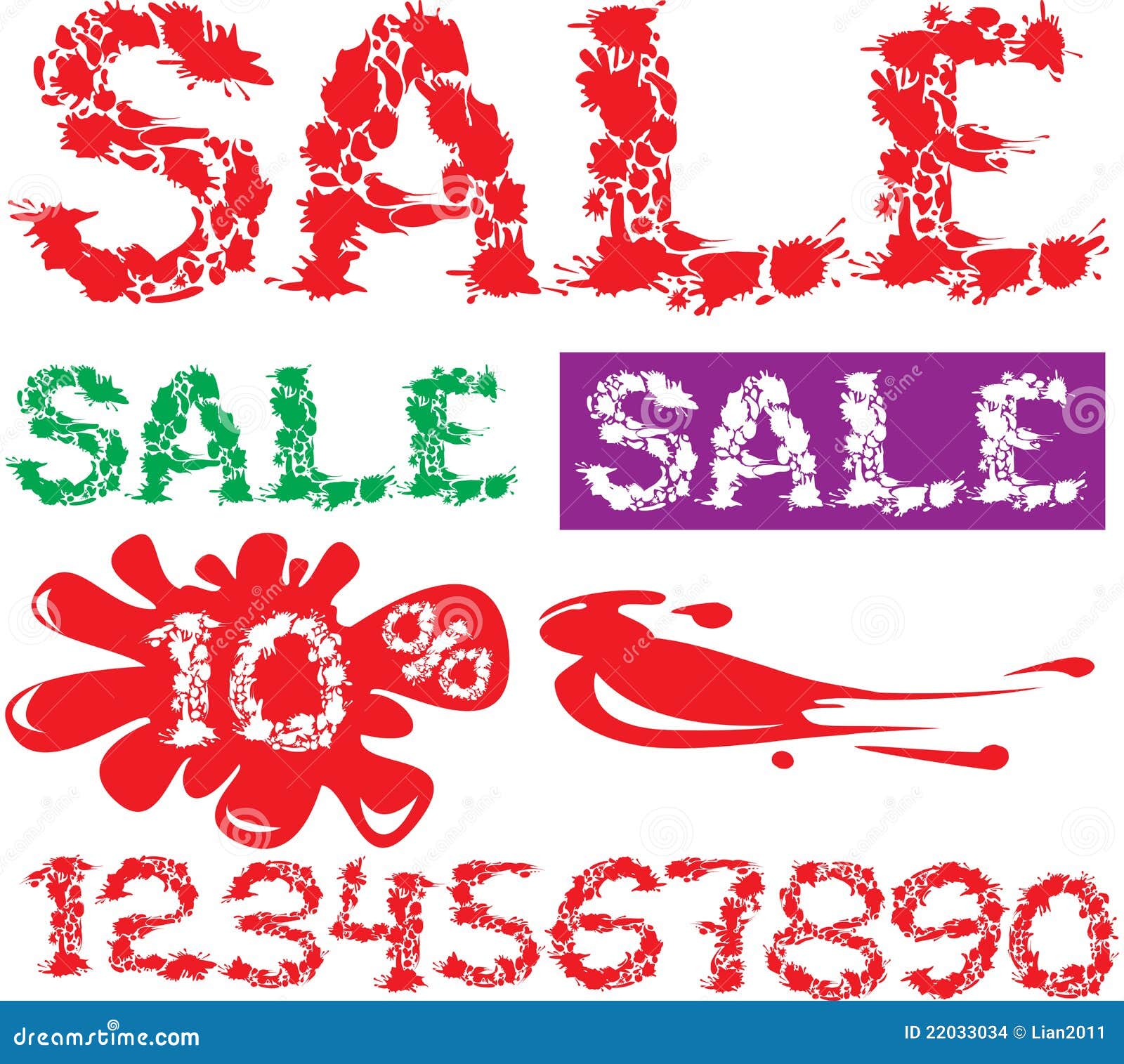 Symbol SALE and numerals stock vector. Illustration of mark - 22033034