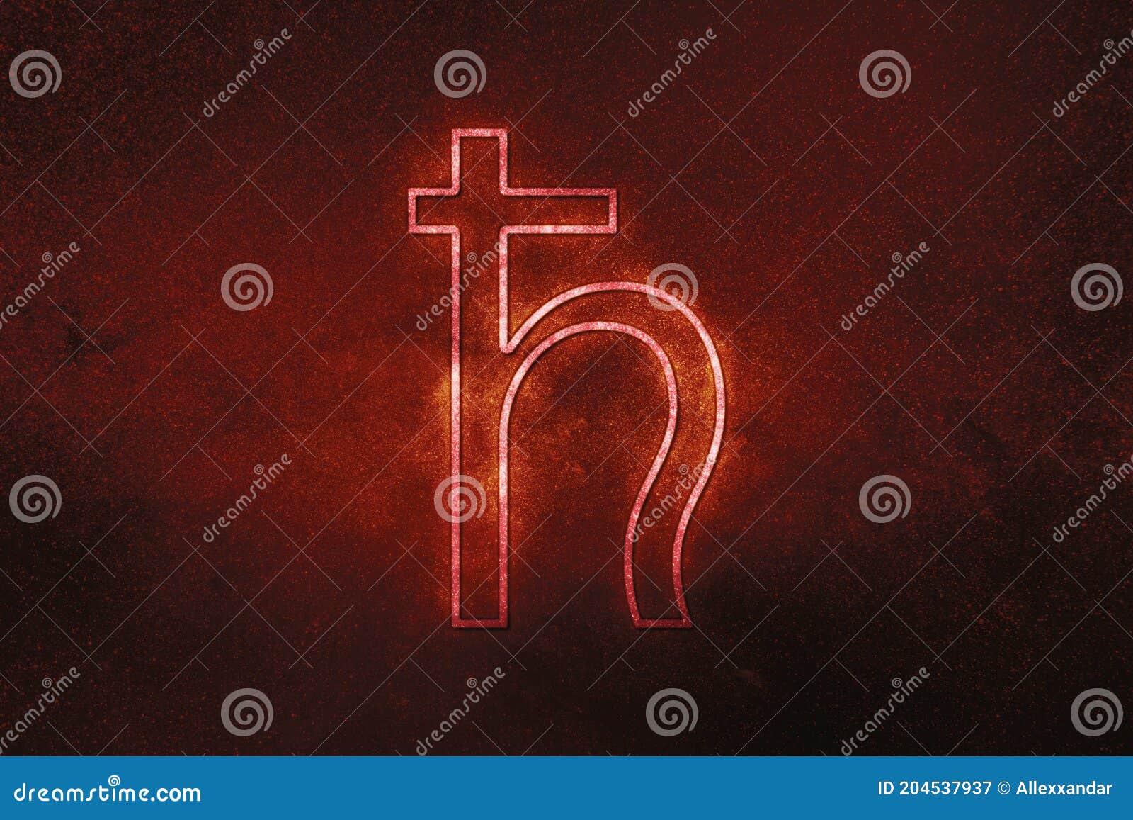 Symbol of Saturn, Saturn Sign, Astrology Saturn Planet Stock ...