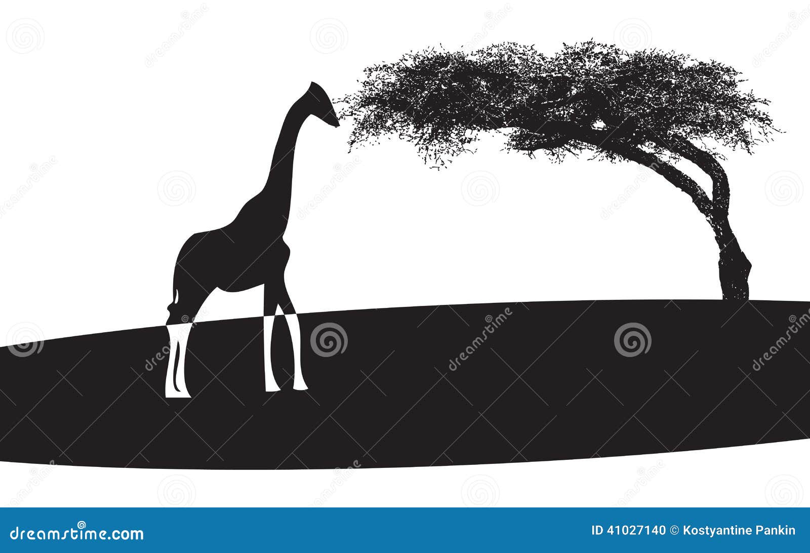 Symbol Savannah stock vector. Illustration of nature - 41027140