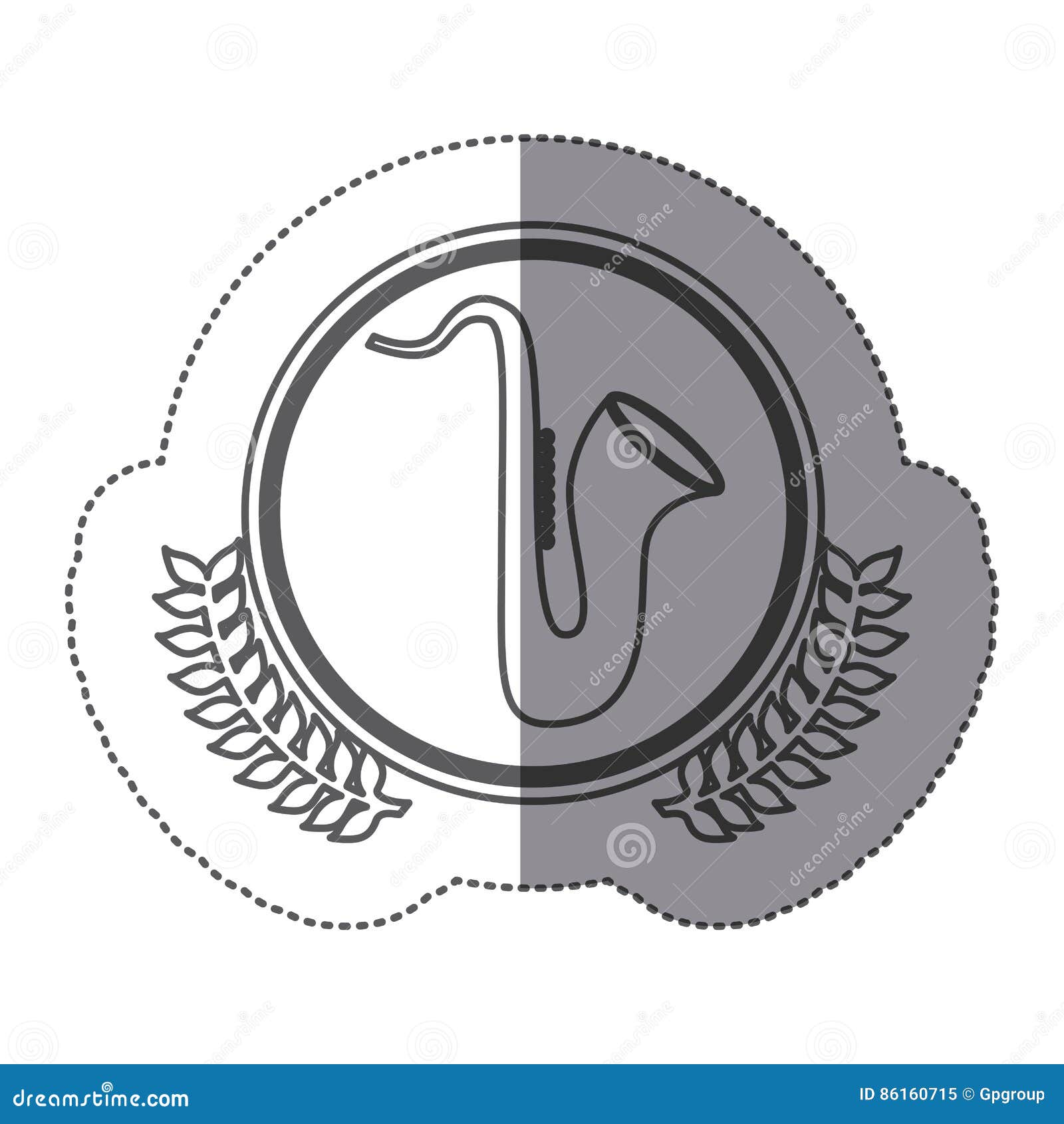 Symbol Saxophone Icon Design Stock Illustration - Illustration of ...