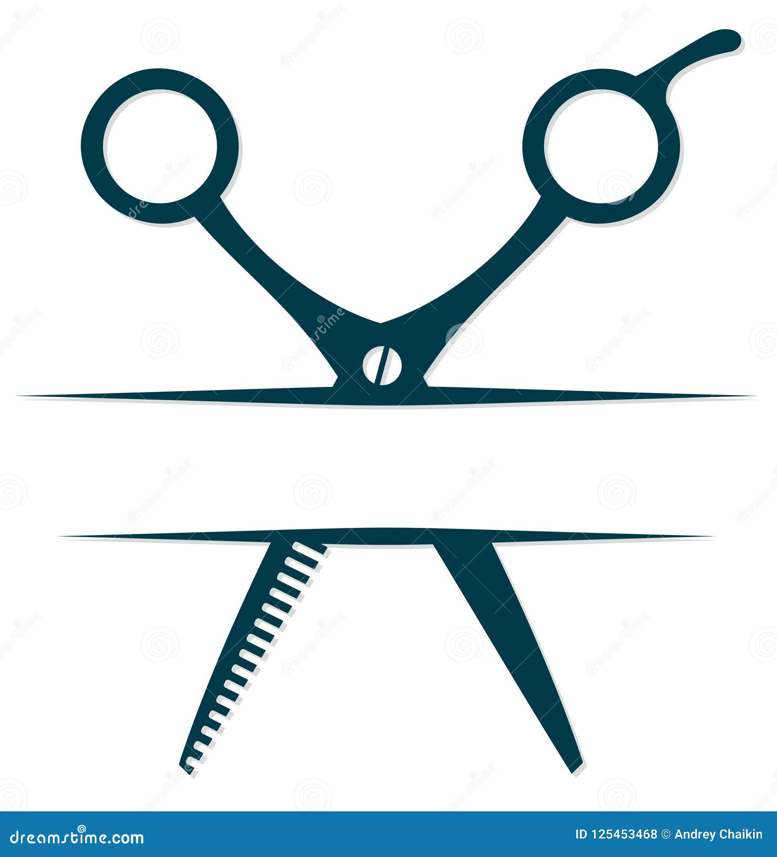 Symbol with scissors. stock vector. Illustration of sign - 125453468