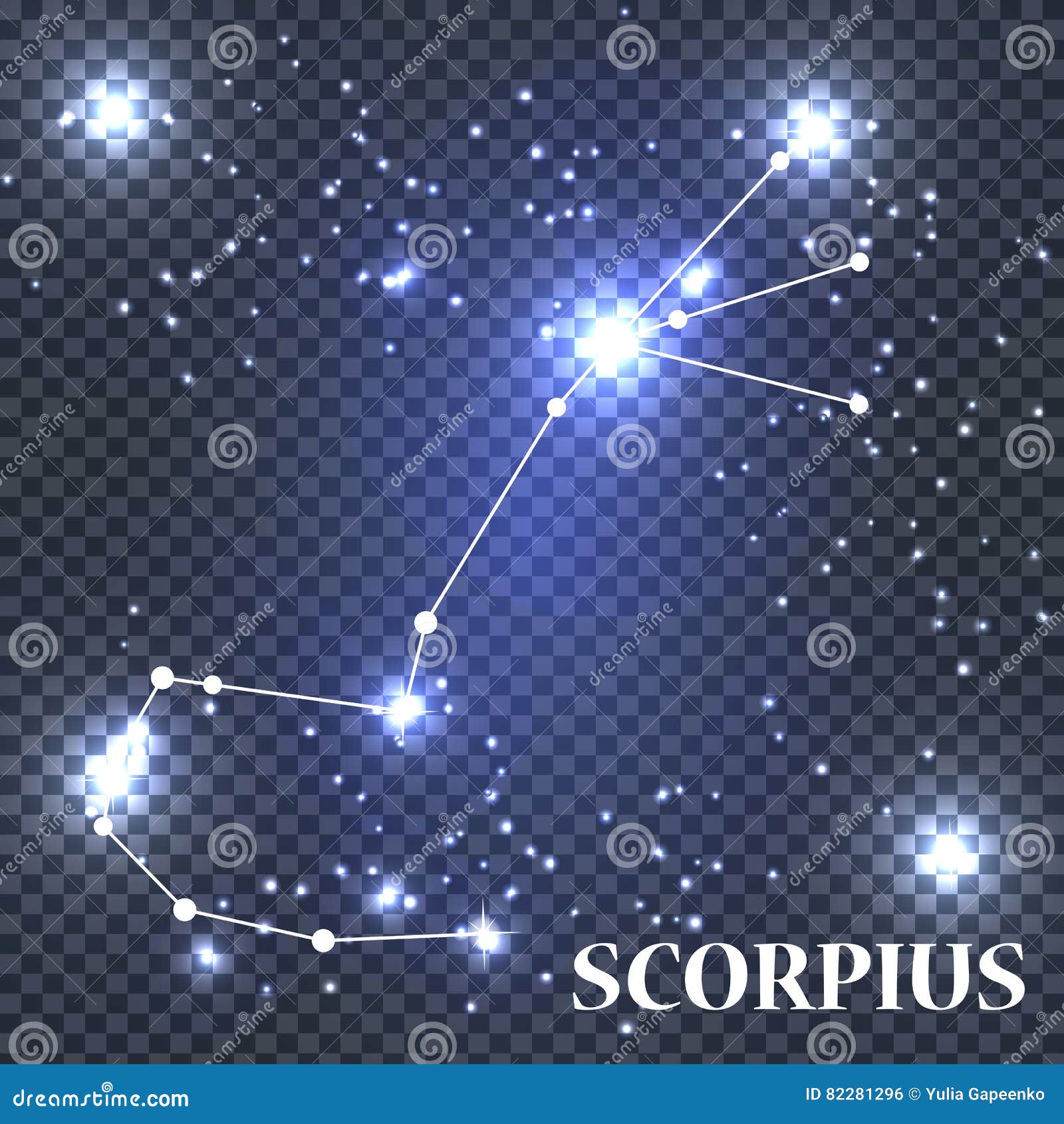 Symbol Scorpius Zodiac Sign. Vector Illustration. Stock Vector ...