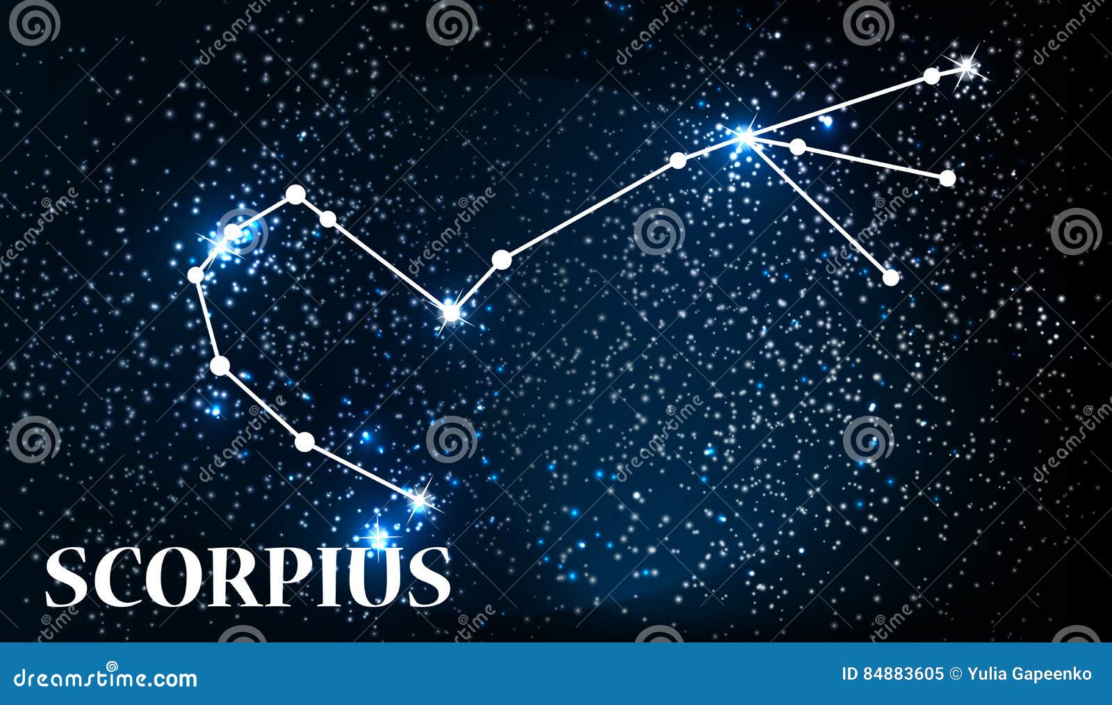 Symbol Scorpius Zodiac Sign. Vector Illustration. Stock Vector ...