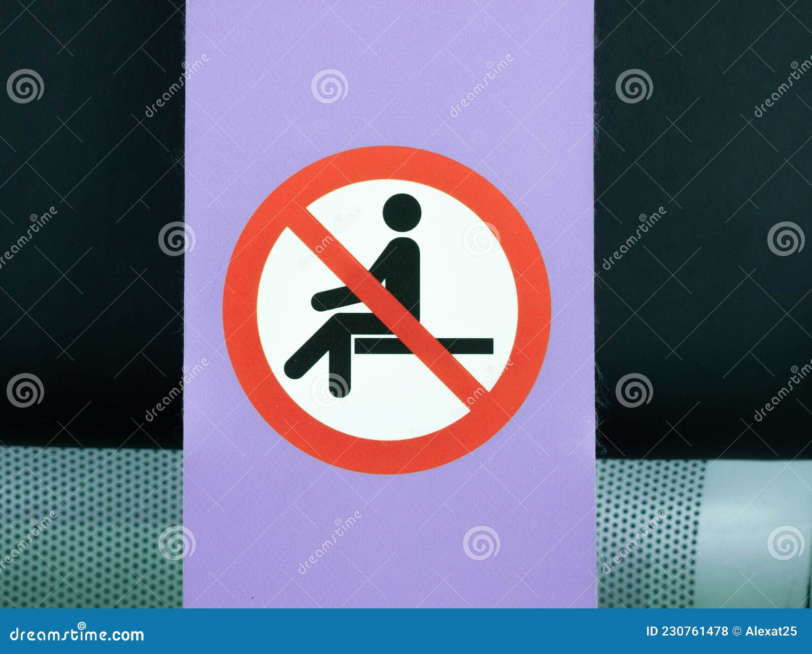 Symbol on Seats for No Seating Stock Photo - Image of covid19, avoid ...