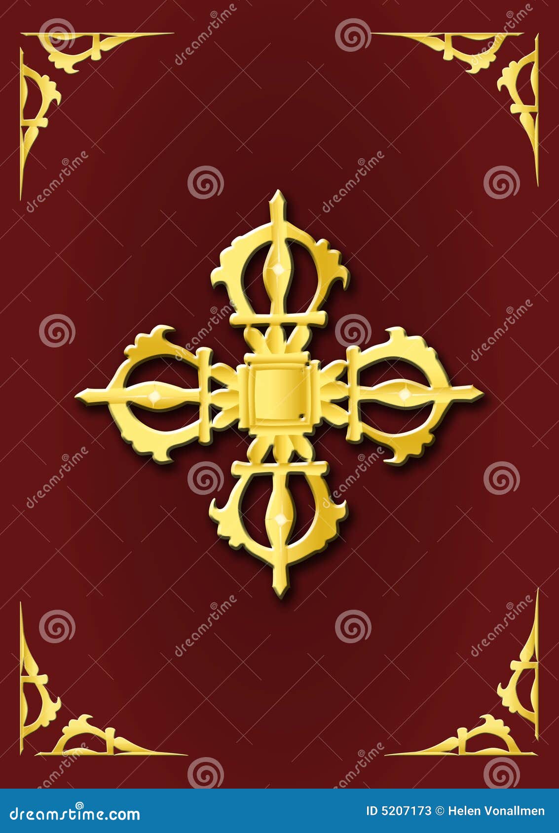 Bouddhist Symbol-Golden Samsara Wheel Stock Image | CartoonDealer.com ...