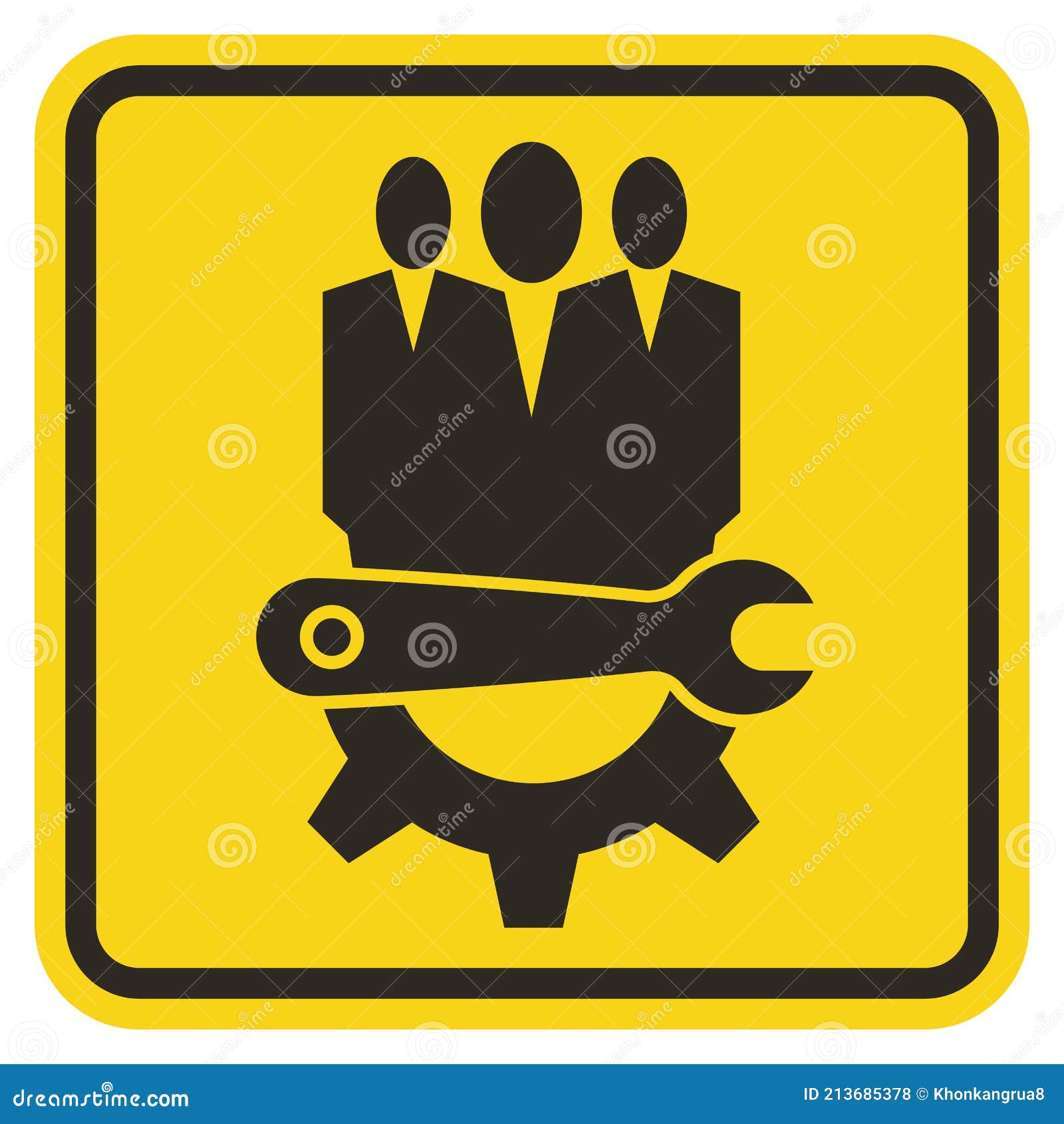 Symbol Service Tool,Maintenance Worker Label Stock Vector ...