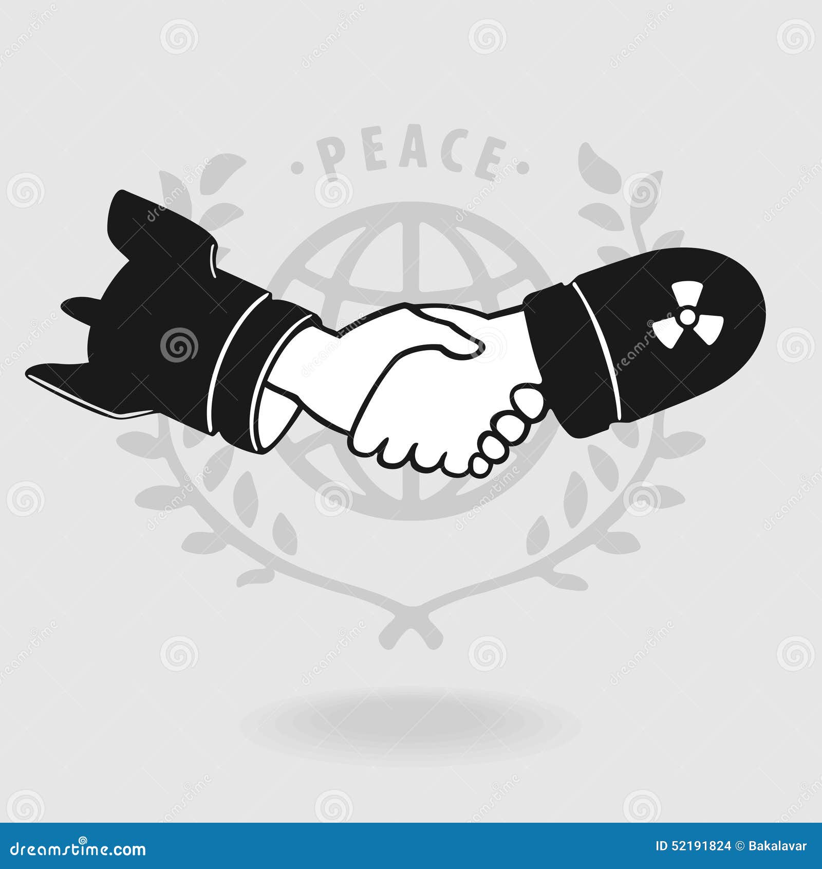 Symbol Shaking Truce stock vector. Illustration of business - 52191824