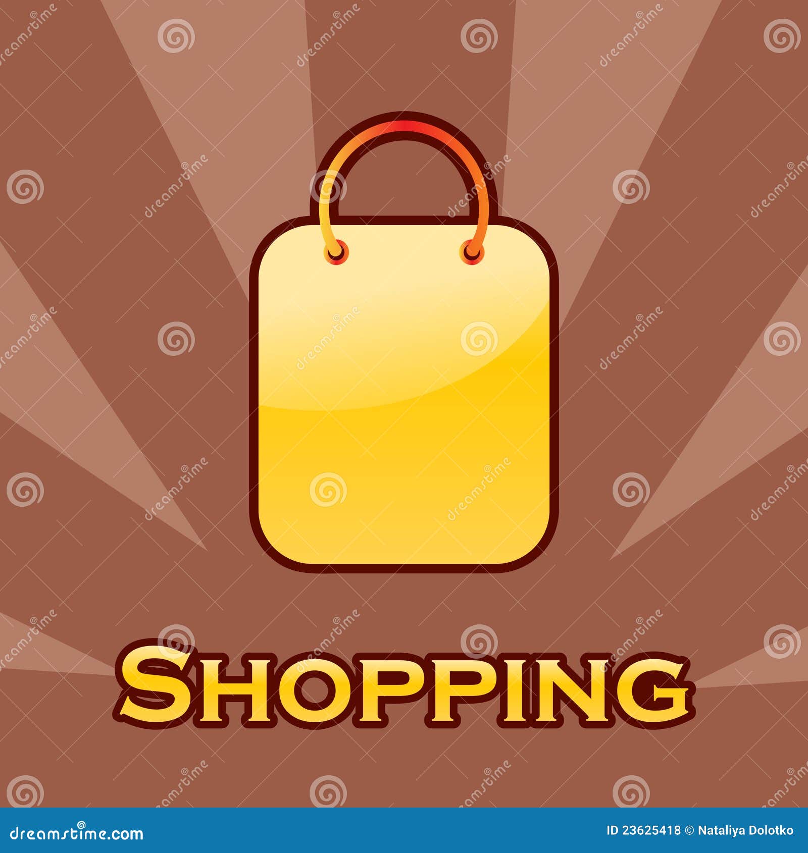 Symbol of shopping stock vector. Illustration of clip - 23625418