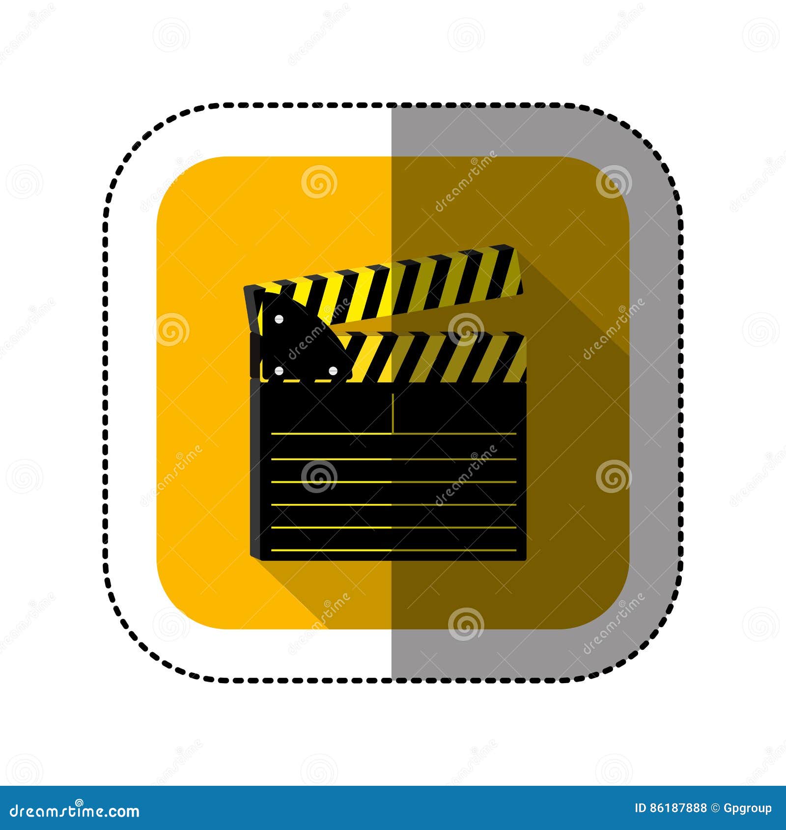 Symbol short film icon stock illustration. Illustration of design ...