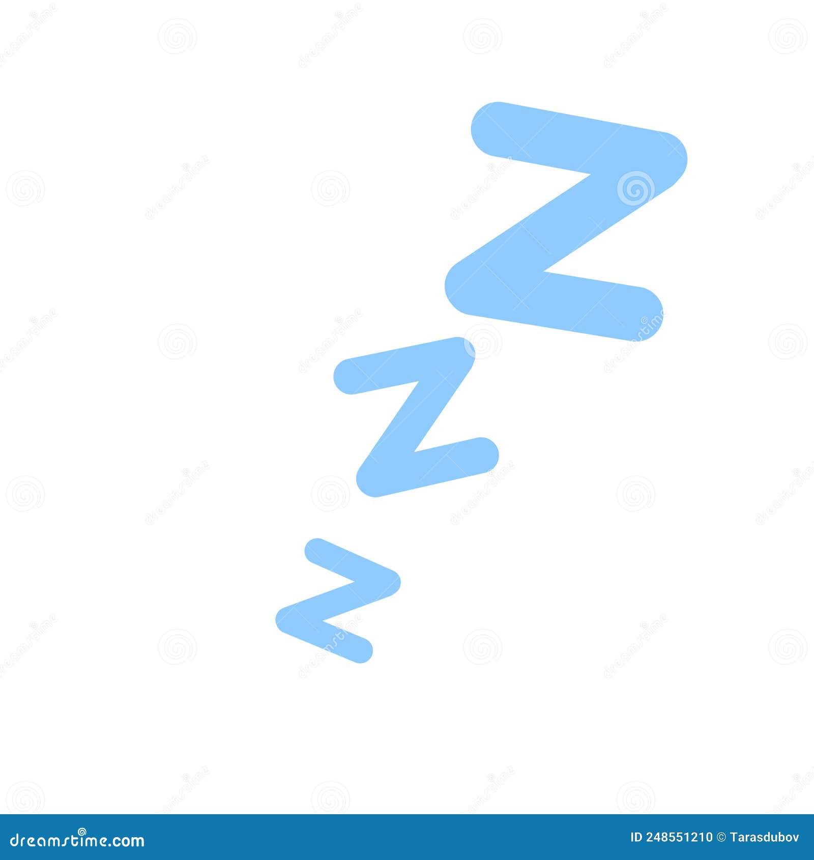 Symbol of Sleep. Flying Letter Z. Comic Book Element. Stock Vector ...