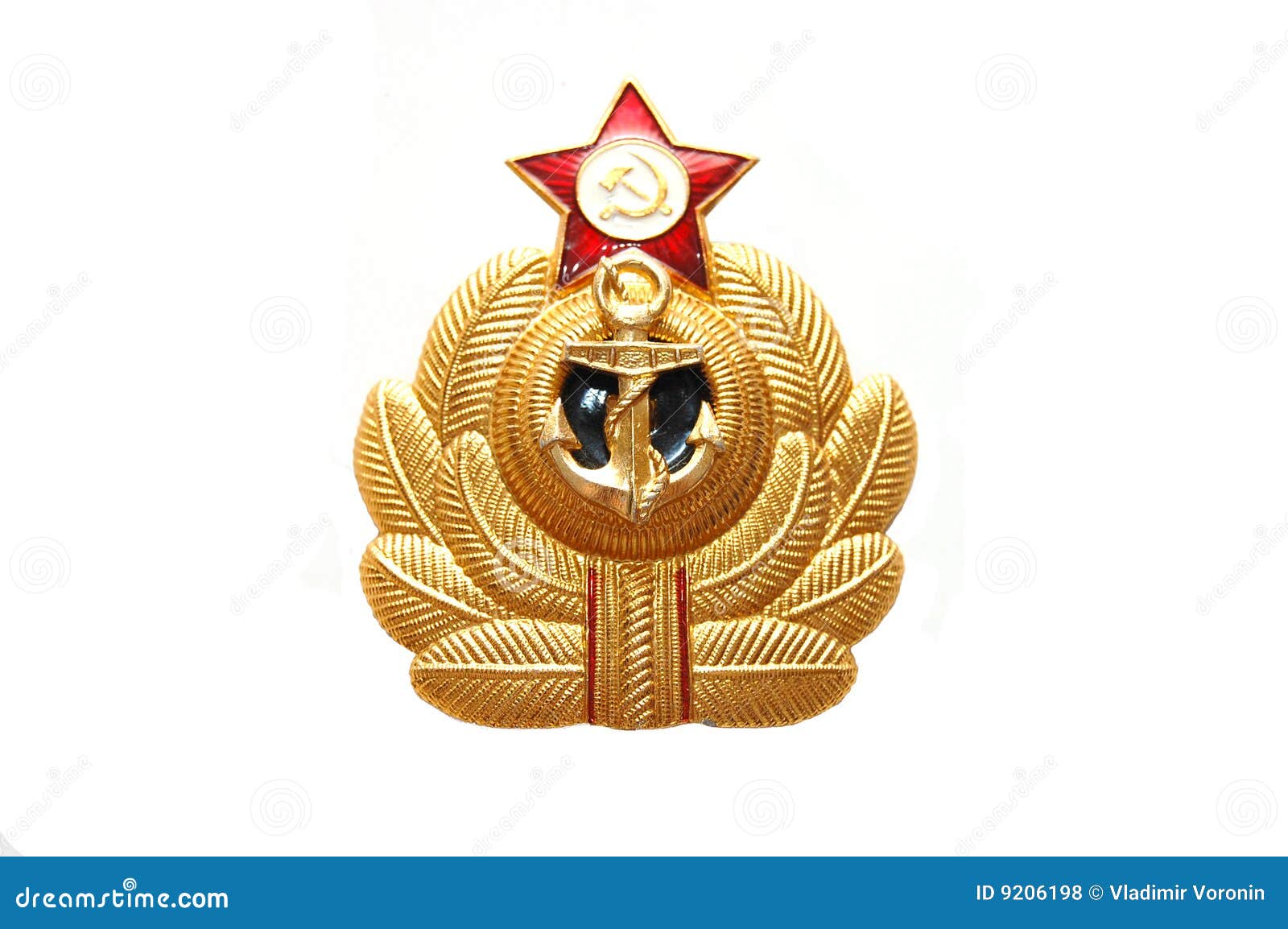 Symbol of the Soviet Marine Sea Fleet Stock Photo - Image of isolated ...