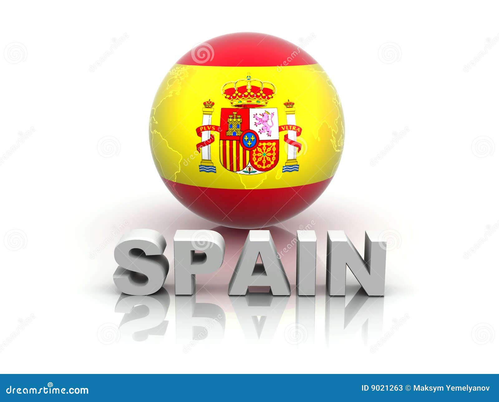 Symbol of Spain stock illustration. Illustration of push - 9021263