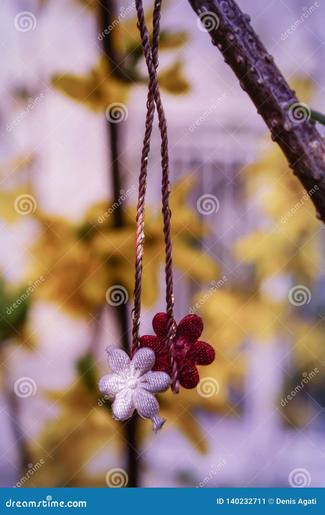 Symbol of the Beginning of Spring. Romanian Symbol Martisor Flowers of ...