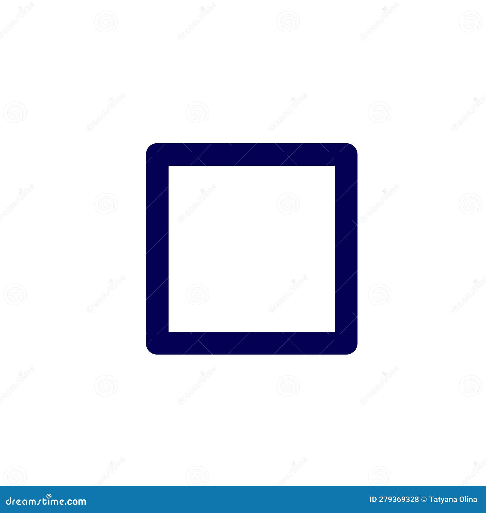 Symbol of the Square Vector Illustration Stock Vector - Illustration of ...