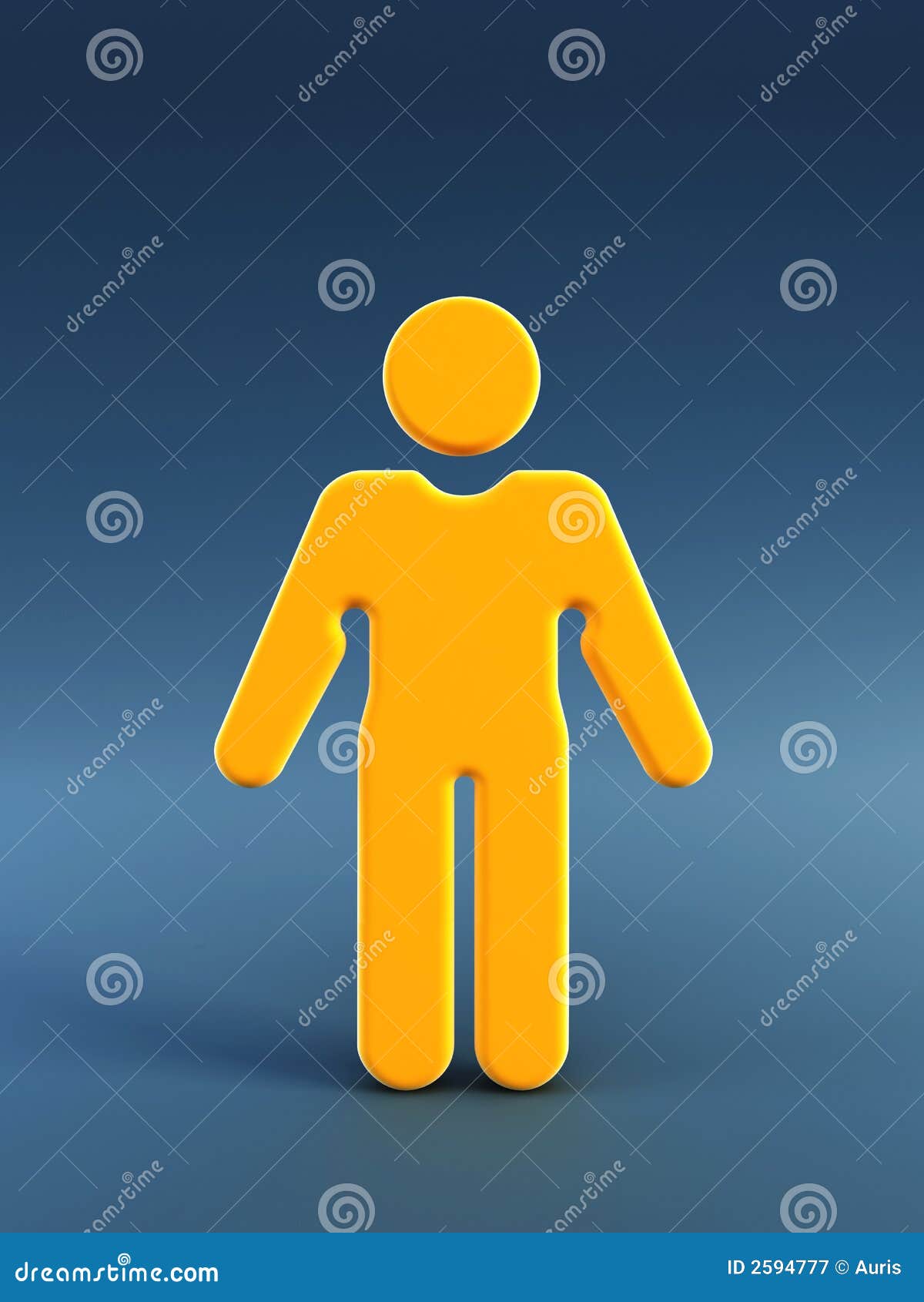 Symbol of the standing man stock illustration. Illustration of ...