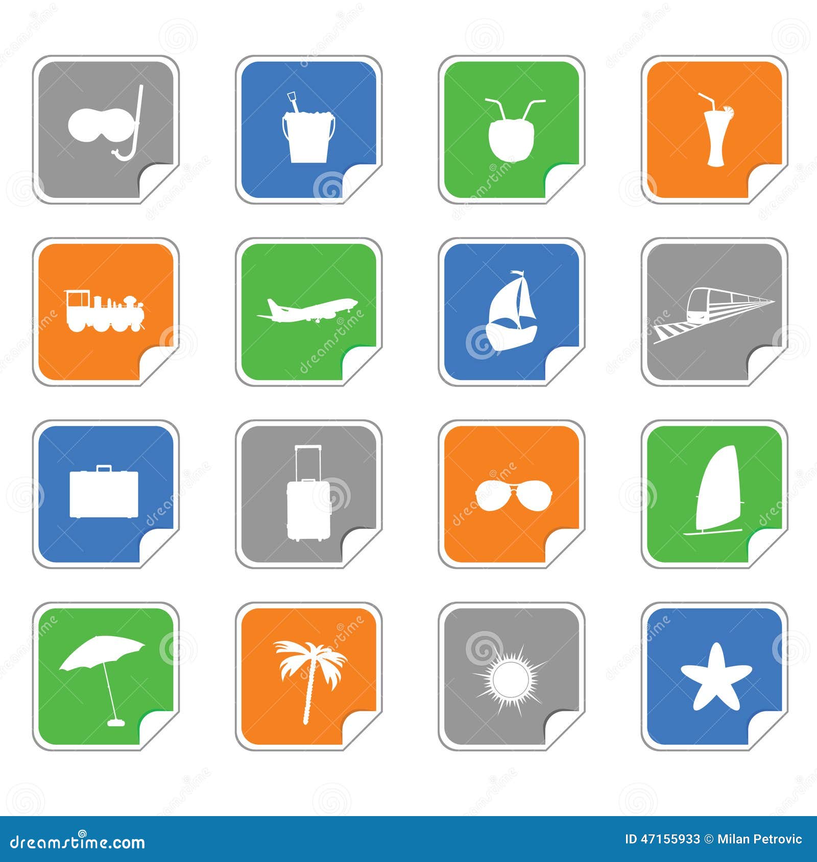 Symbol on the Stickers Color Vector Stock Vector - Illustration of ...