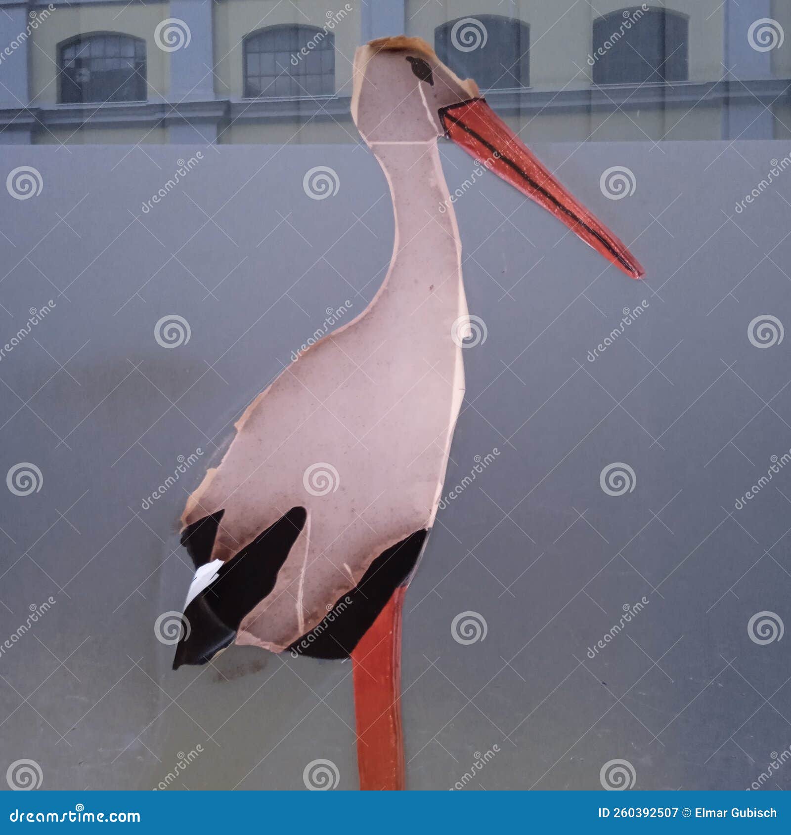 A symbol of a stork stock image. Image of legged, symbol - 260392507