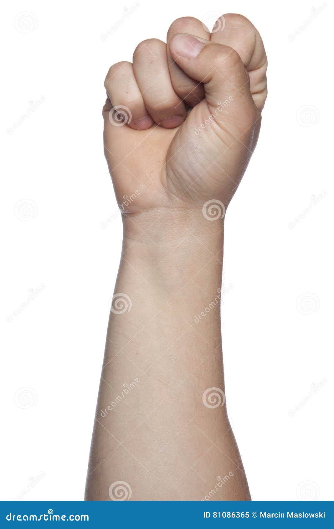 Symbol of the Struggle and Not To Submit, Isolated on White Back Stock ...