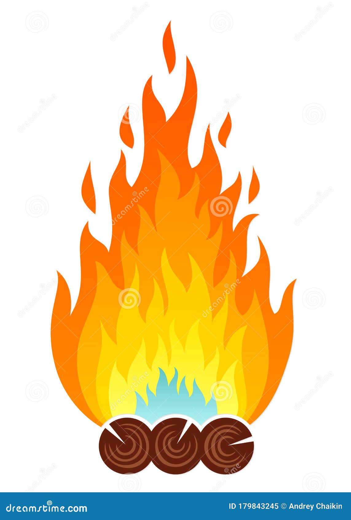 Symbol of stylized fire. stock vector. Illustration of fire - 179843245