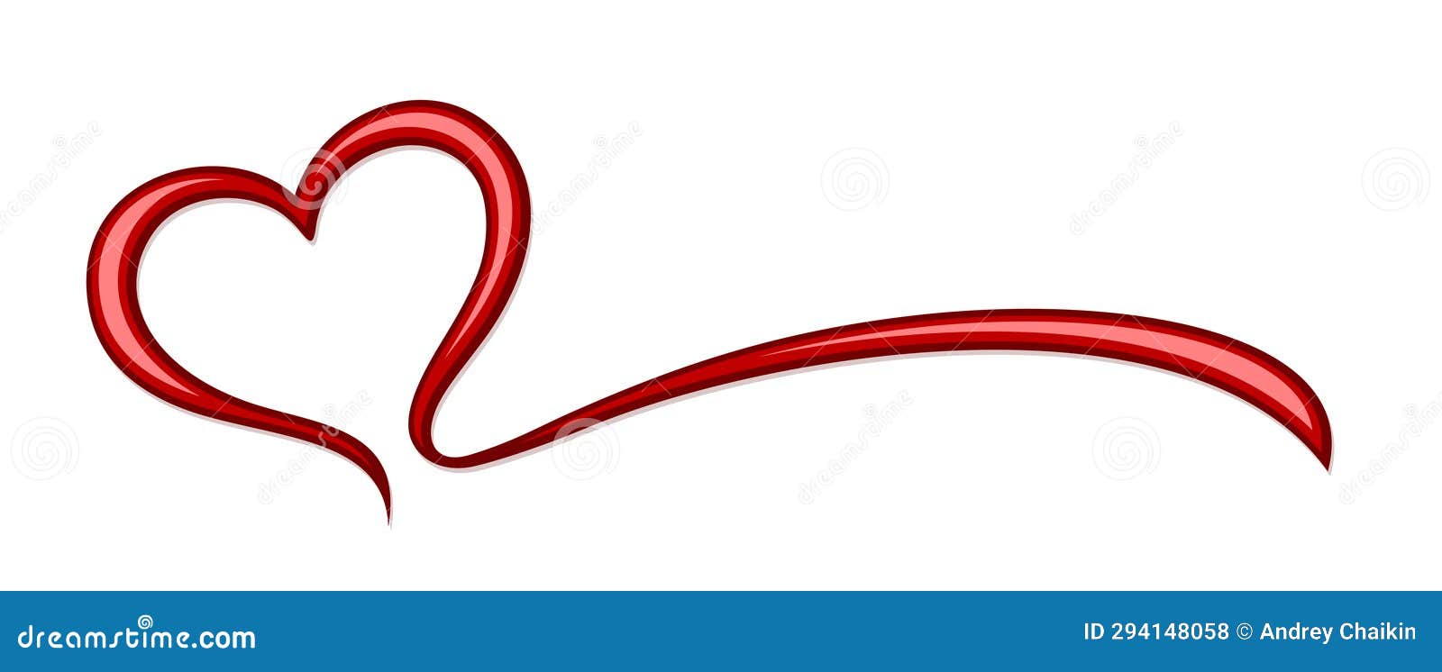 Symbol of stylized heart. stock vector. Illustration of romantic ...