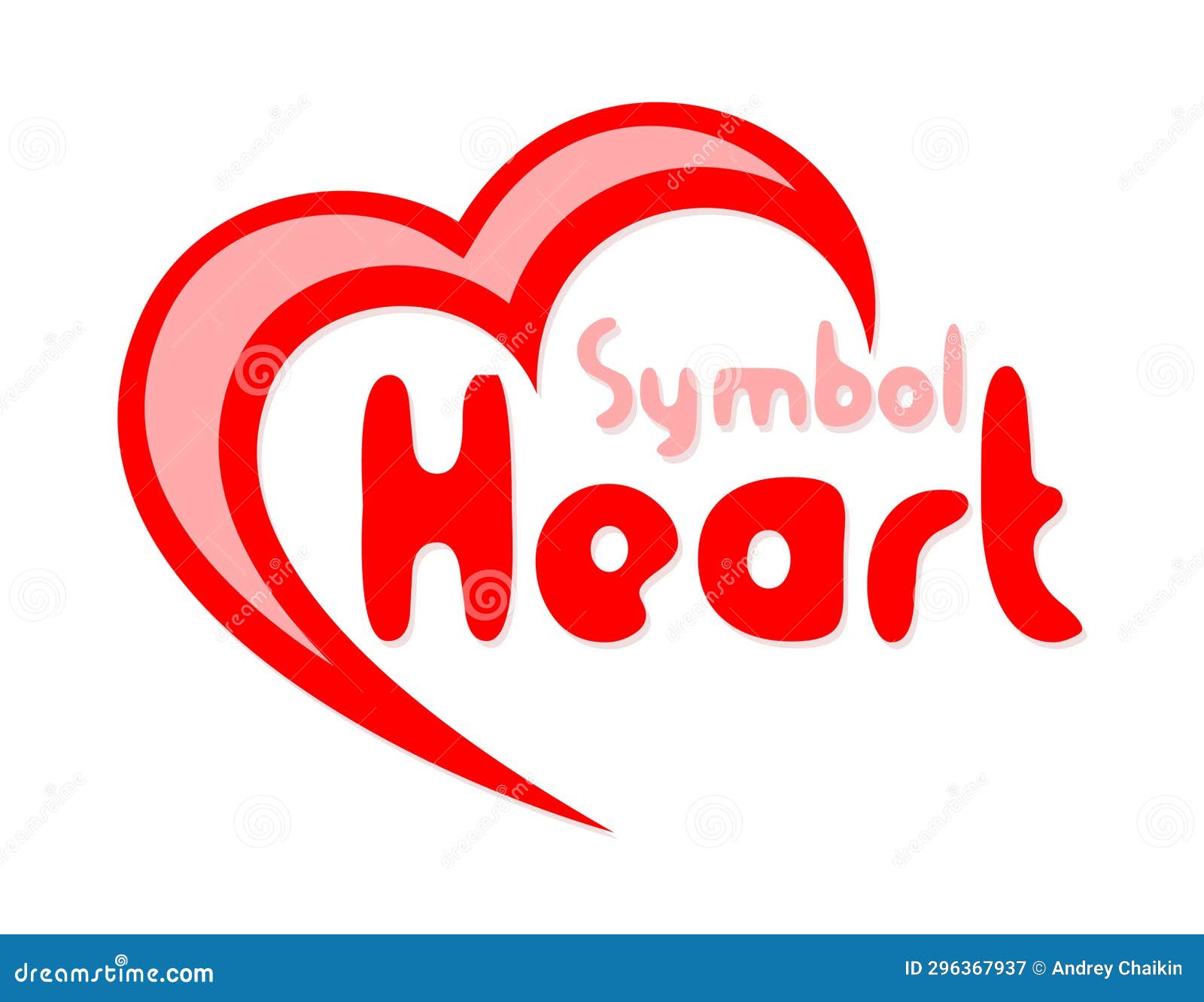 Symbol of stylized heart. stock vector. Illustration of greeting ...