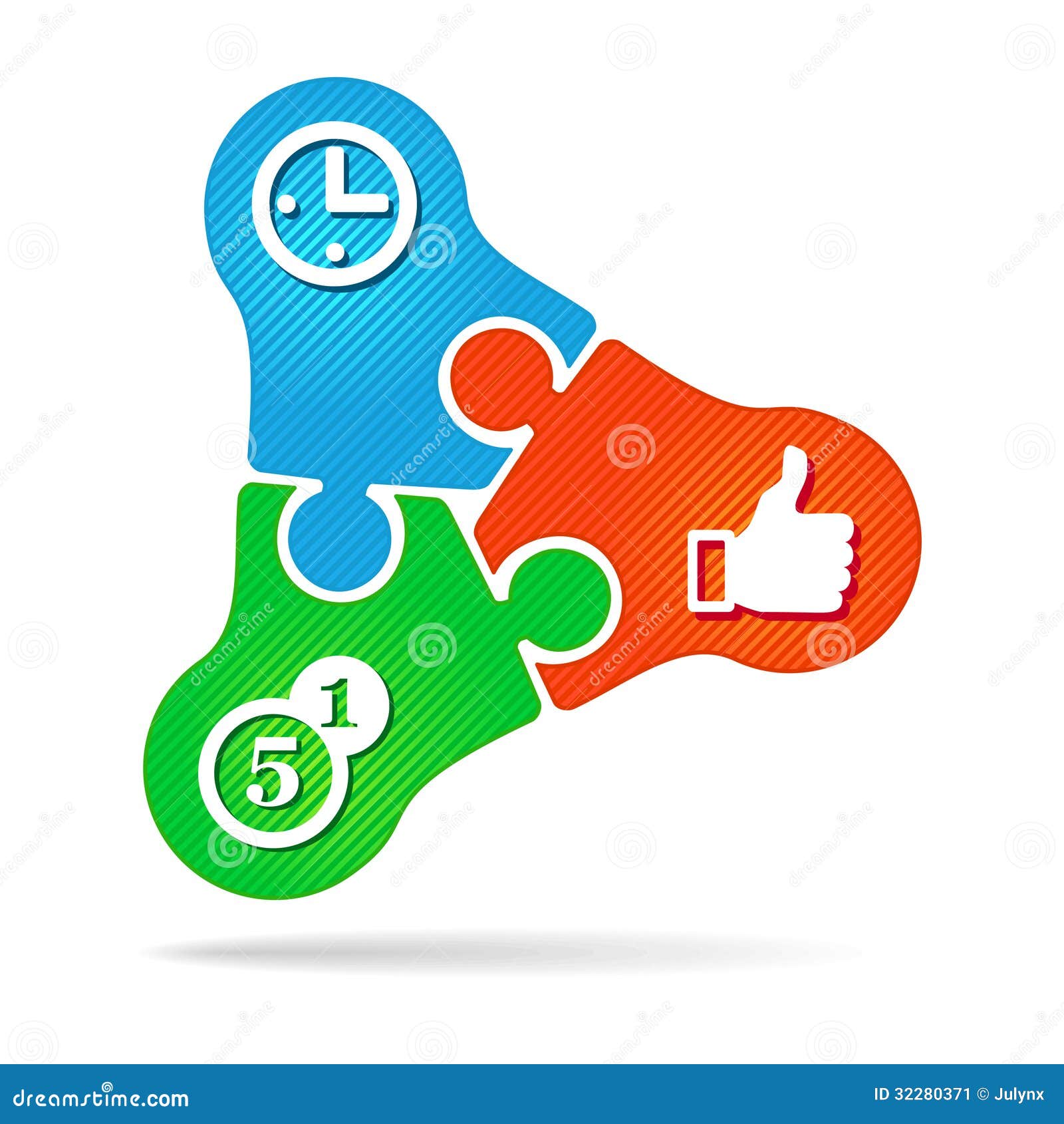 Symbol of Success. Cost, Time, Quality Stock Vector - Illustration of ...