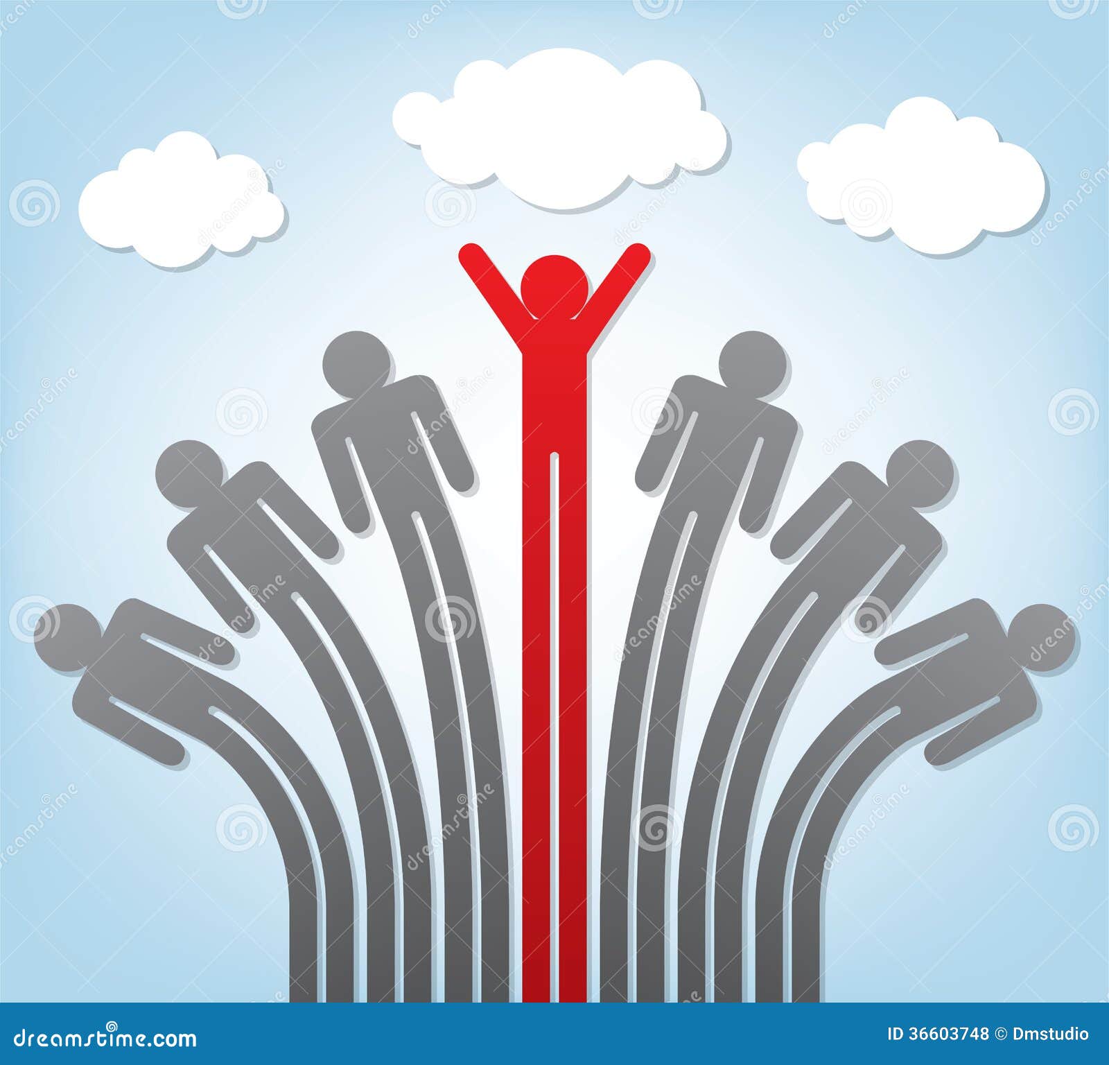 Vector Symbol of Success and Teamwork Stock Vector - Illustration of ...