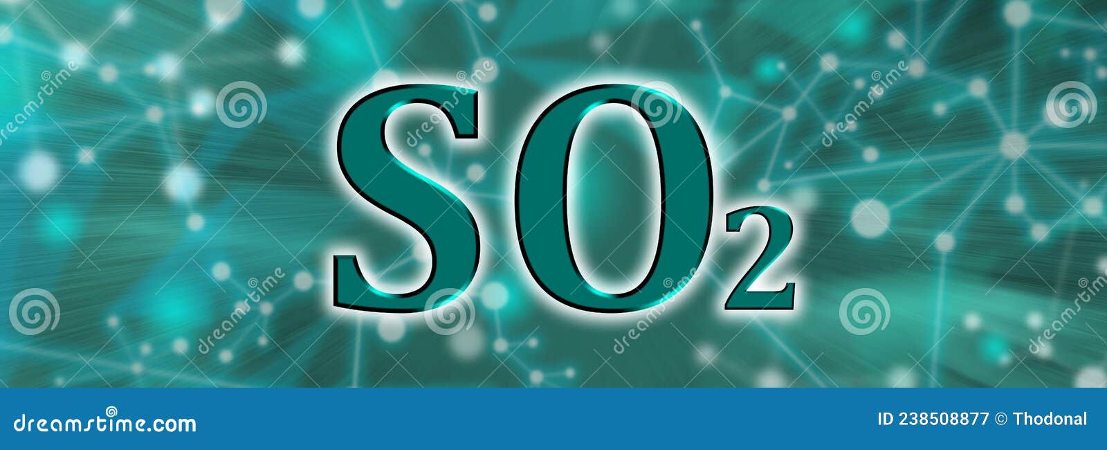 SO2 Symbol. Sulfur Dioxide Molecule Stock Illustration - Illustration ...