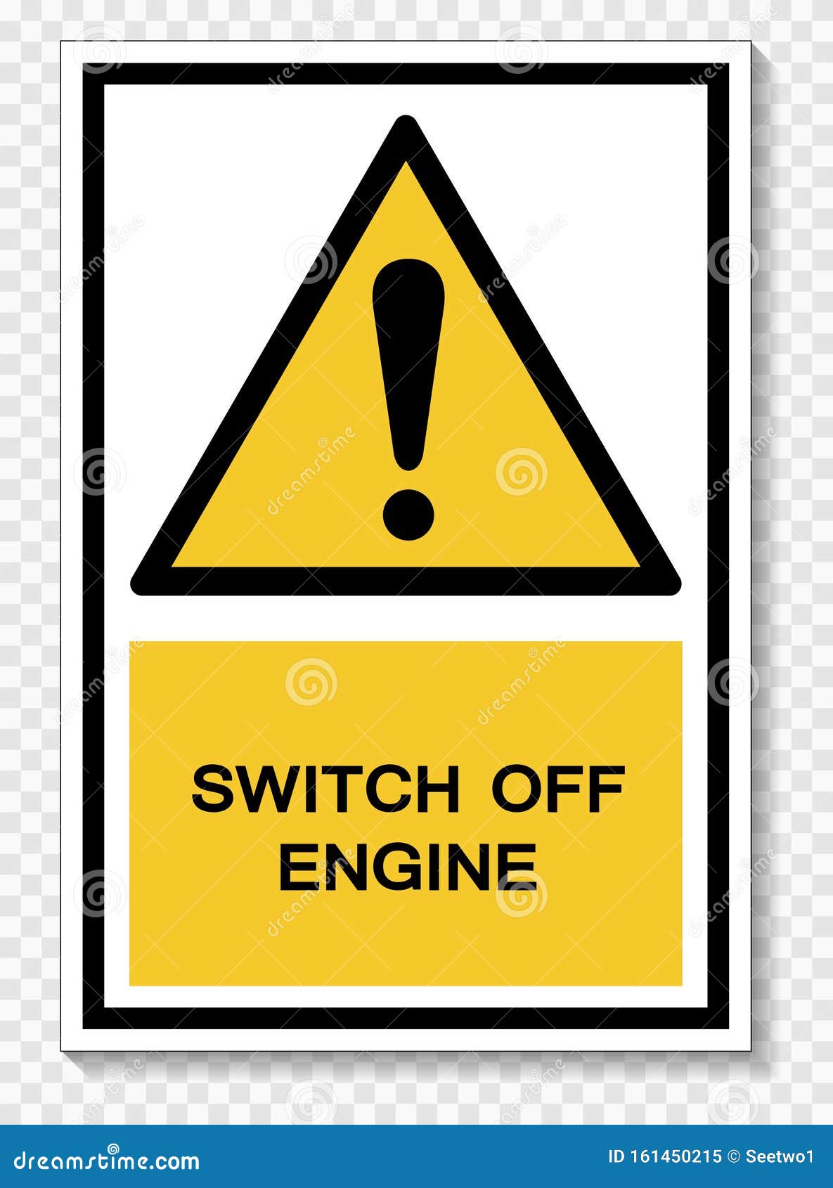 Do Not Switch On Engine Symbol Vector Illustration | CartoonDealer.com ...