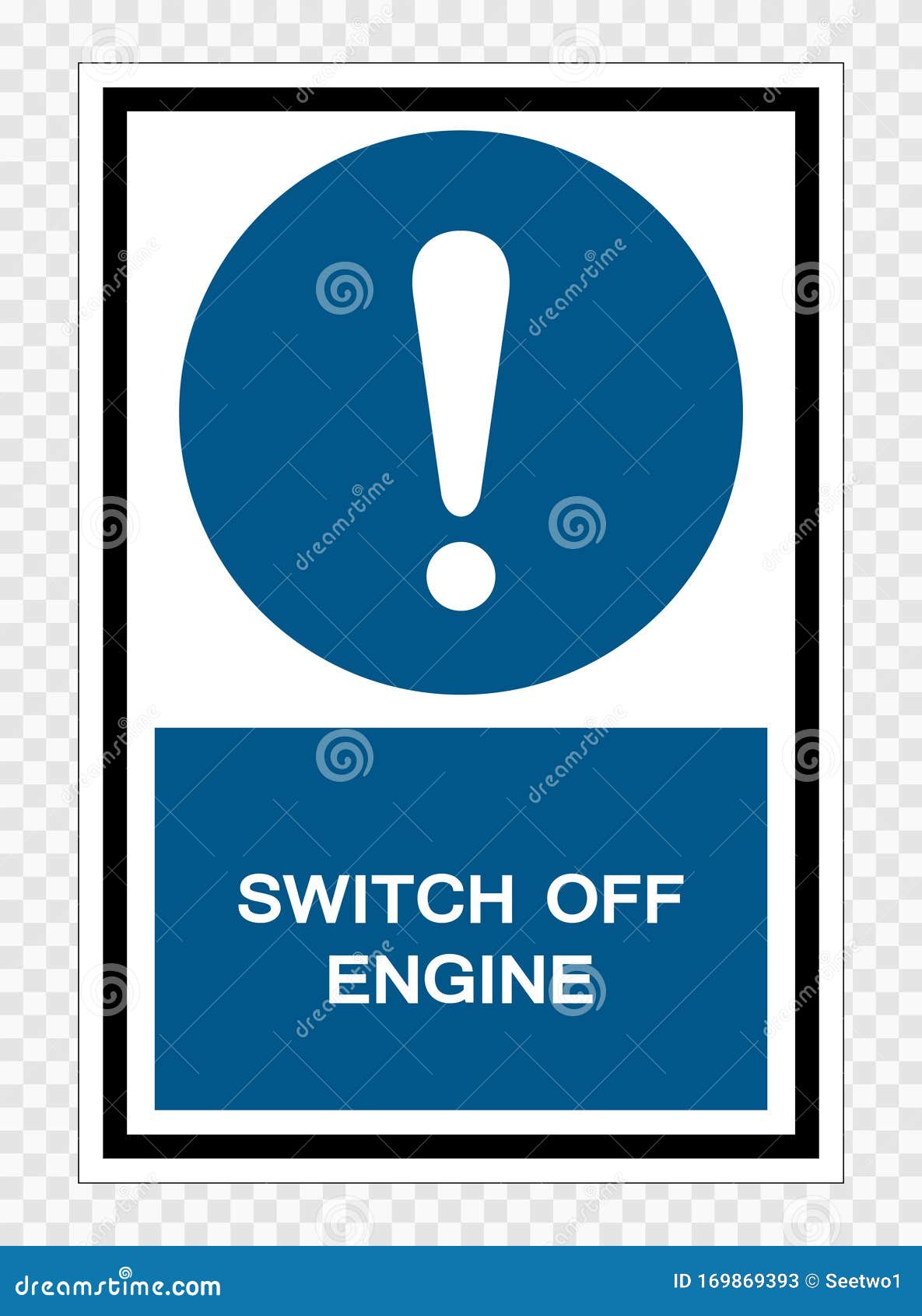 Symbol Switch Off Engine Isolate on Transparent Background,Vector ...