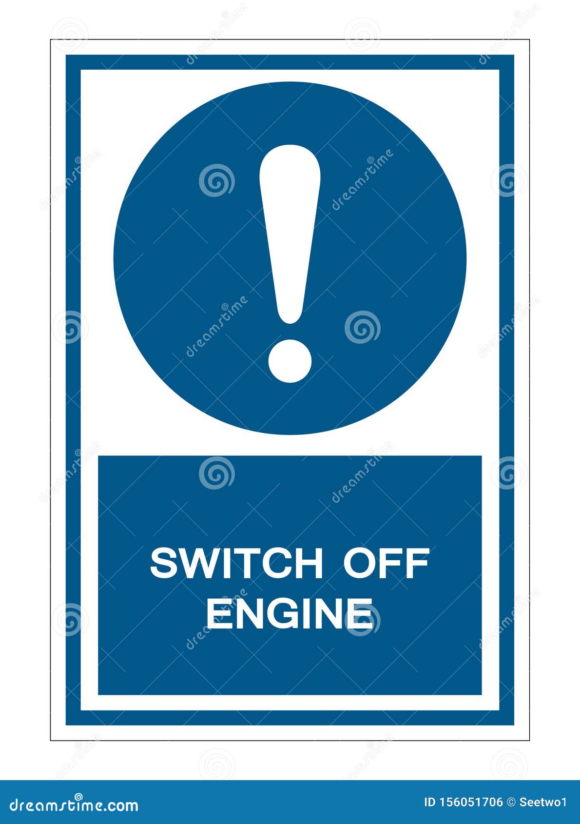 Symbol Switch Off Engine Isolate on White Background,Vector ...