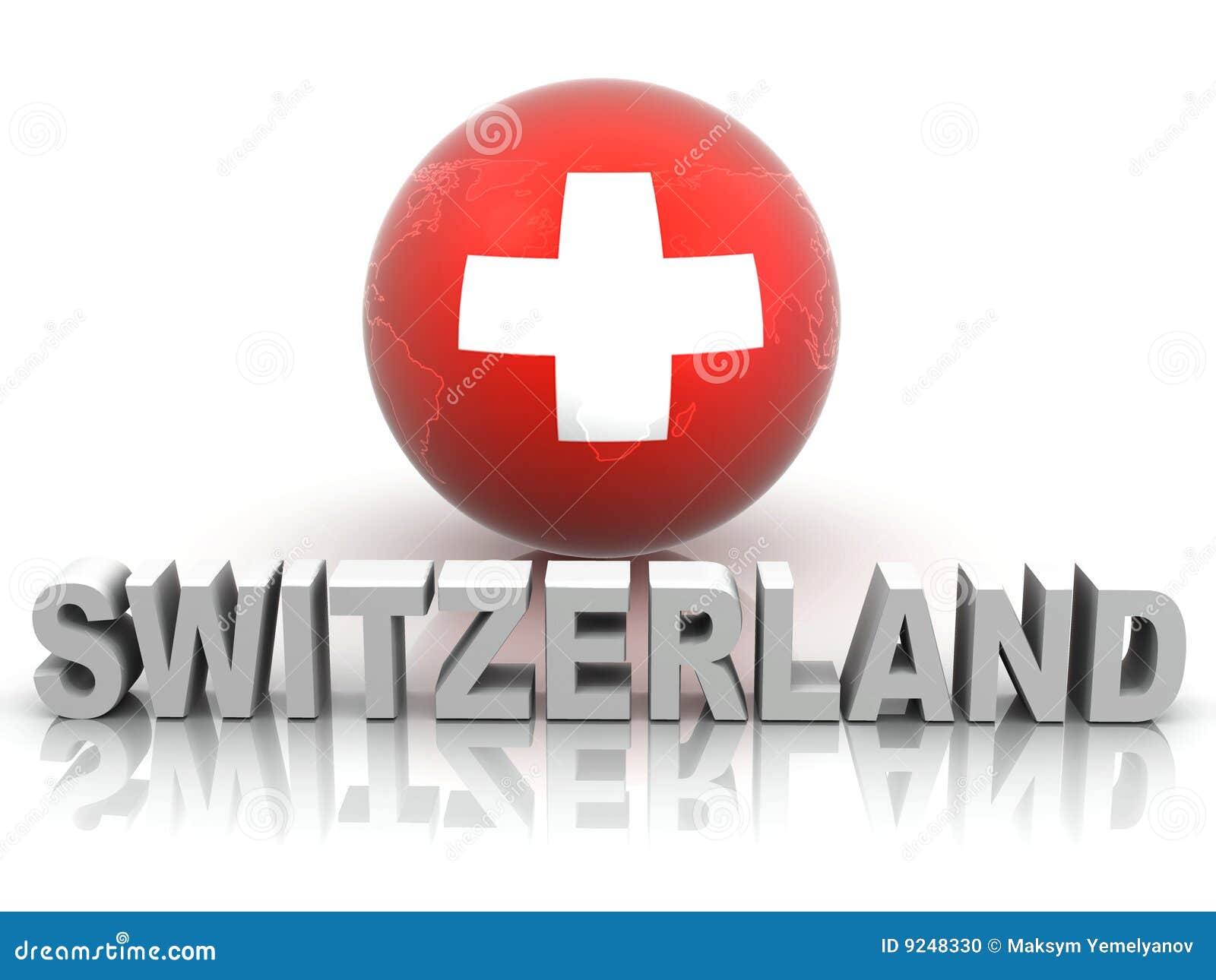 Symbol of Switzerland stock illustration. Illustration of national ...