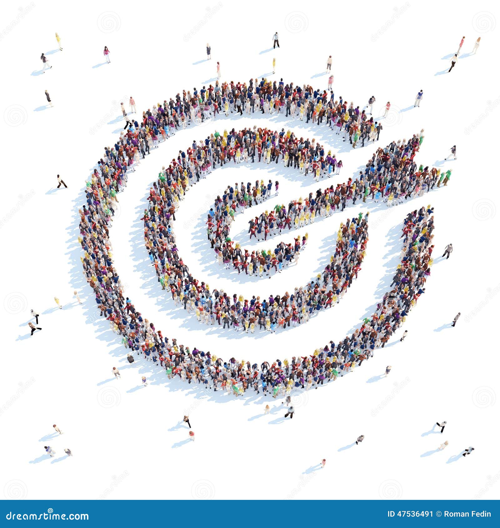 Crowded Target Stock Image | CartoonDealer.com #66351631