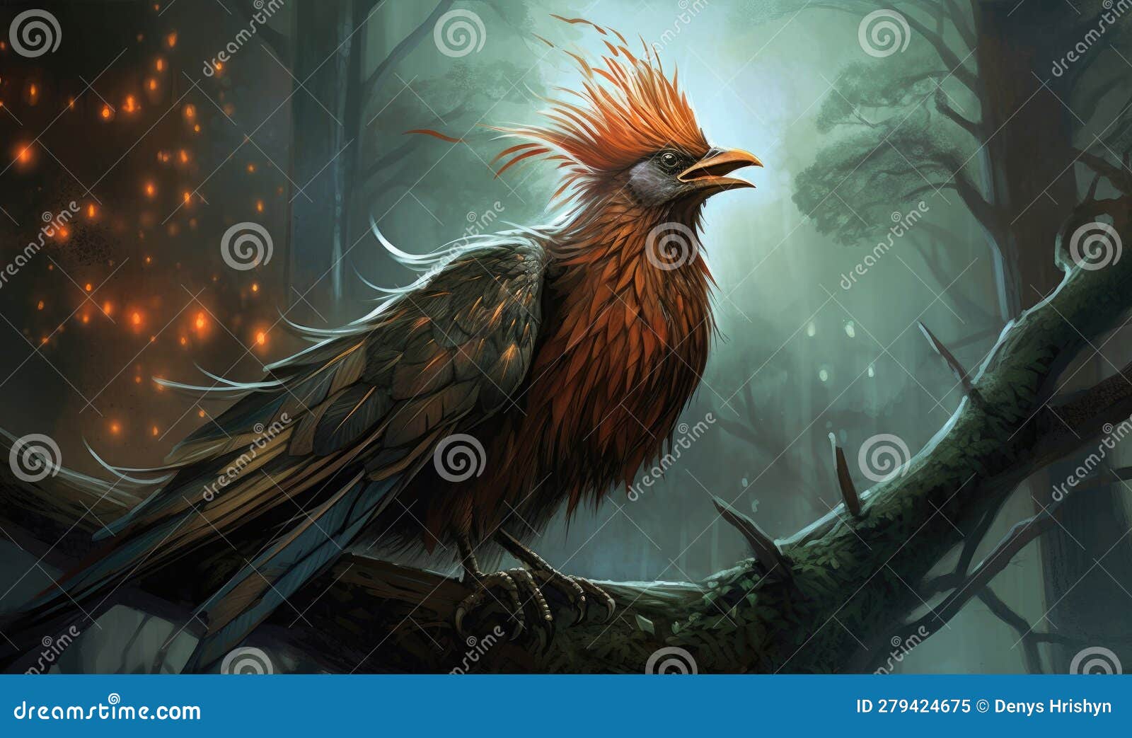 Symbol of Transformation Phoenix Bird Represents the Cycle of Life and ...