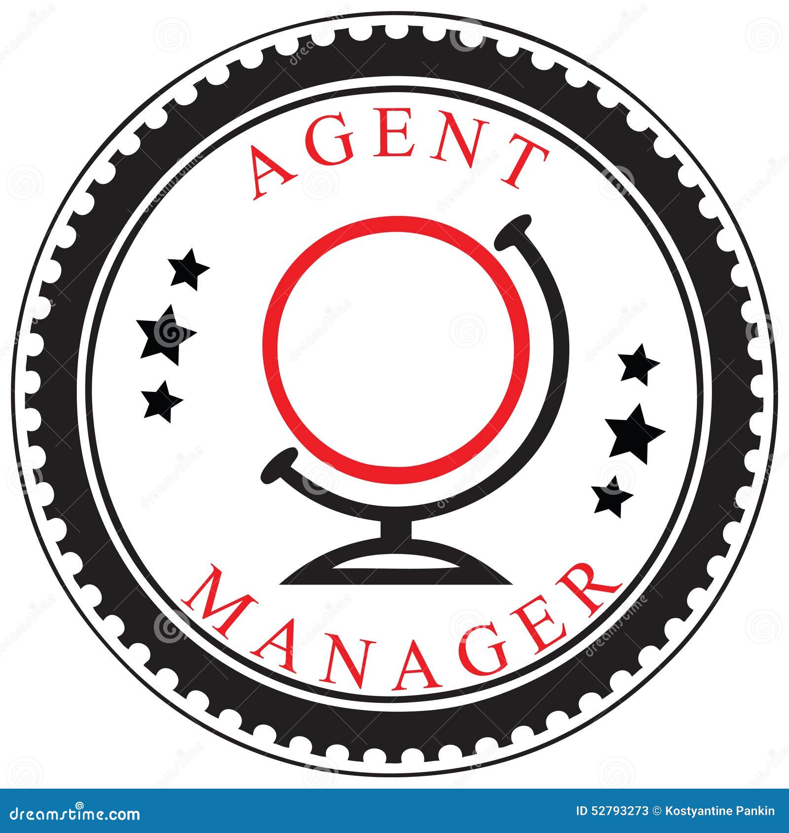 Symbol of a Travel Agent or Manager Stock Vector - Illustration of ...