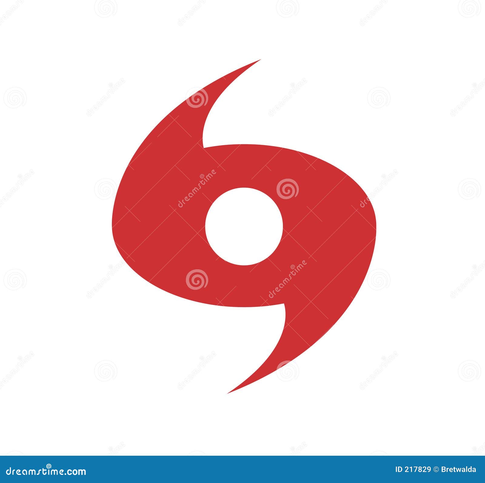 Symbol tropikalnych burza ilustracja wektor. Ilustracja złożonej z ...