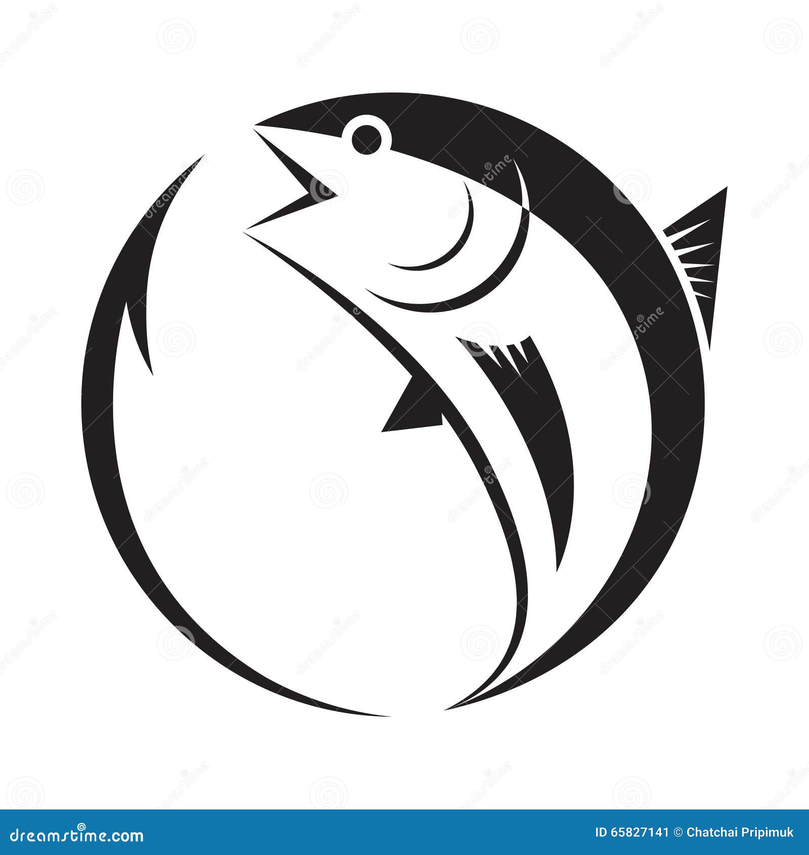 Black Tuna Fish Icon And Simple Flat Symbol For Website,mobile,logo,app ...