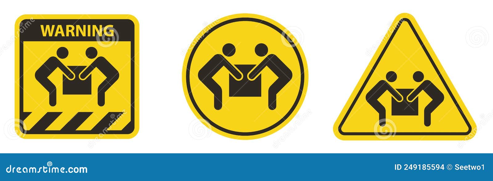 Symbol Two Person Lift Sign Isolate on White Background,Vector ...