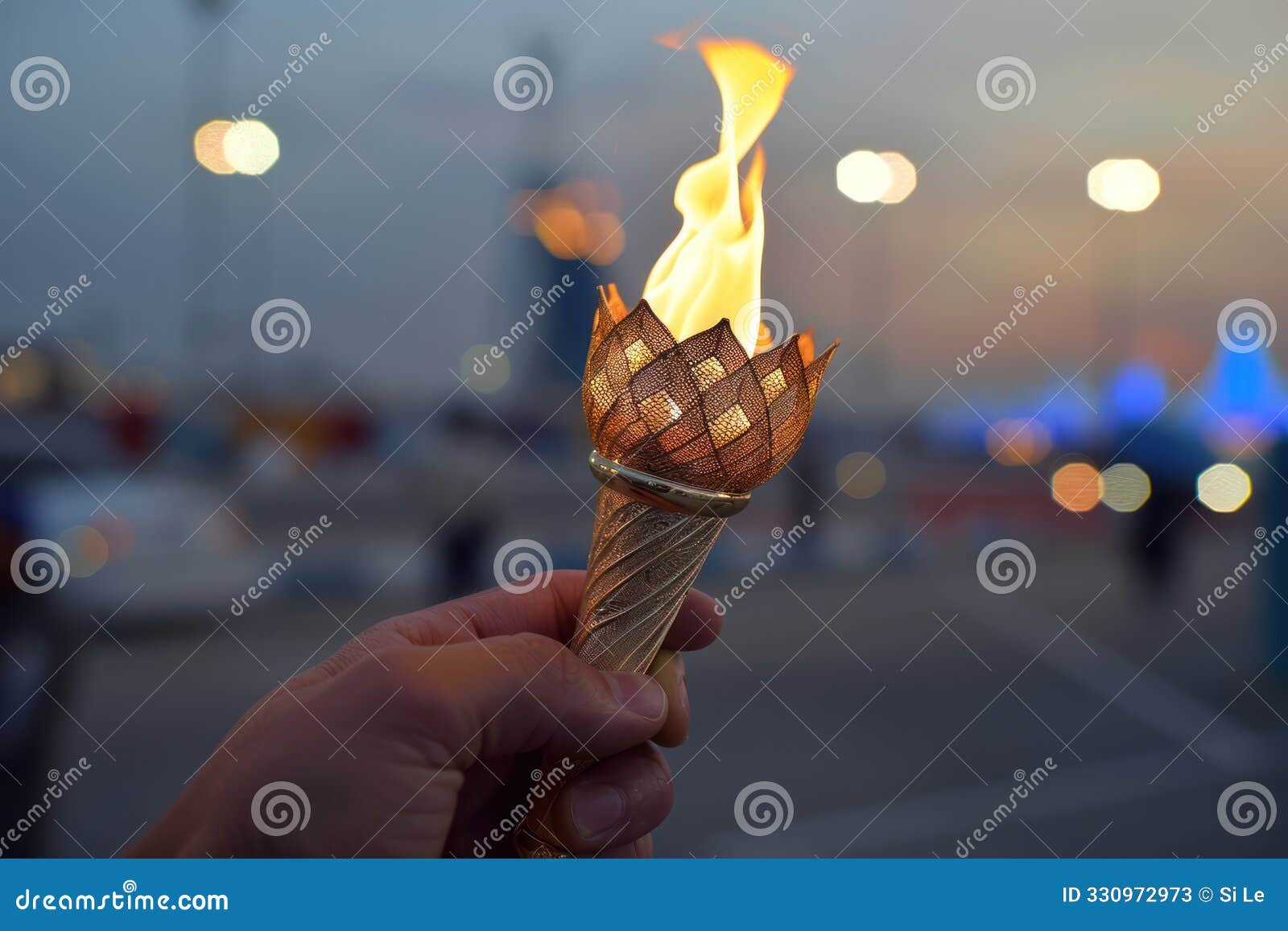 Symbol of Unity and Athletic Excellence: Olympic Torch Stock ...