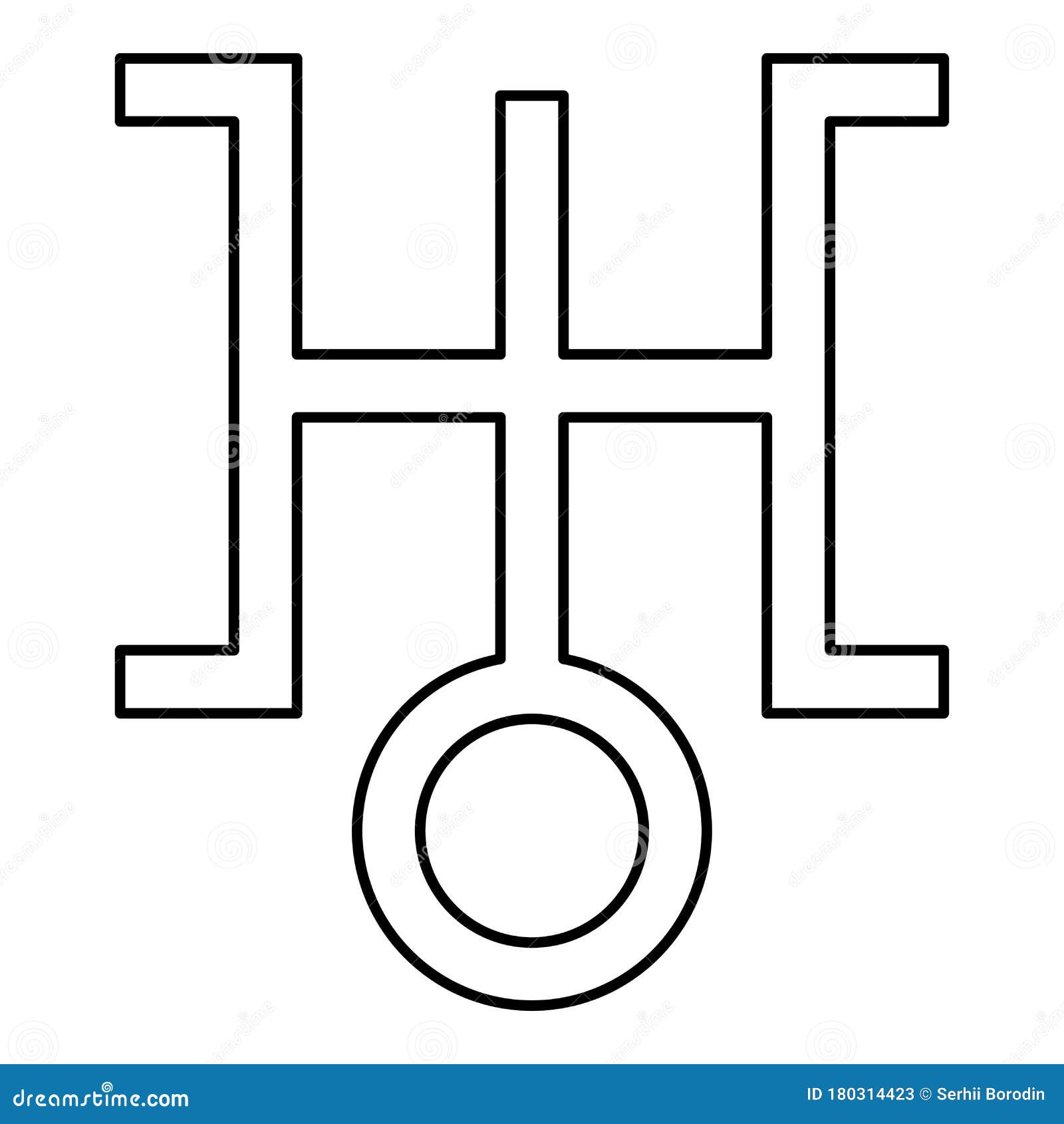 Symbol Uranus Icon Outline Black Color Vector Illustration Flat Style ... Symbol Uranus Icon Outline Black Color Vector Illustration Flat Style ...