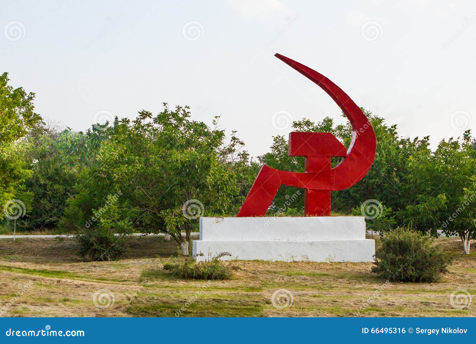 Symbol of USSR stock photo. Image of union, trees, background - 66495316