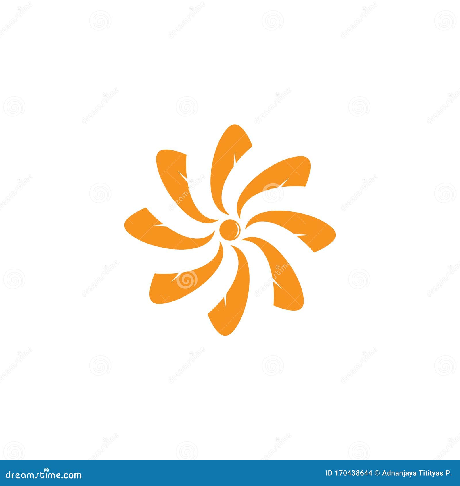 Symbol Vector of Swirl Sun Japan Geometric Motion Design Stock Vector ...