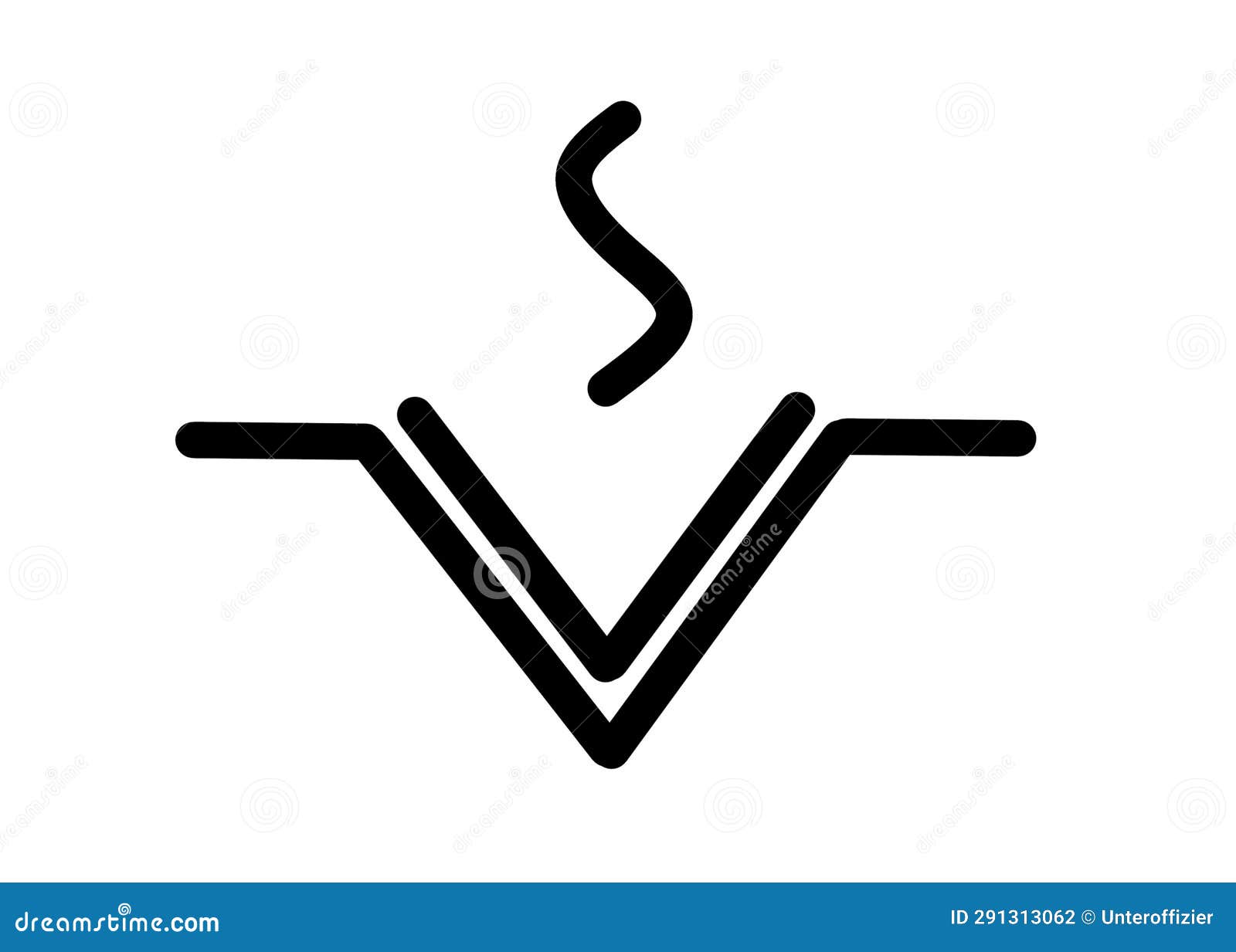 The Symbol of Vesta Set Against a White Backdrop Stock Illustration ...