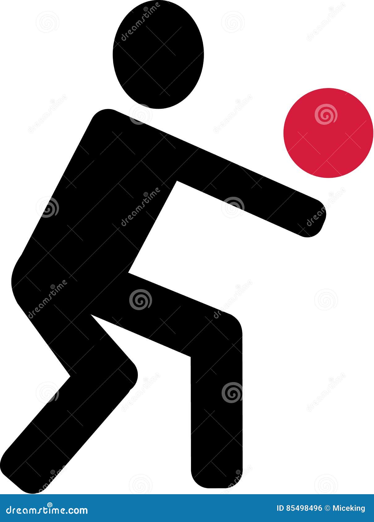 Symbol Volleyball Player stock vector. Illustration of people - 85498496