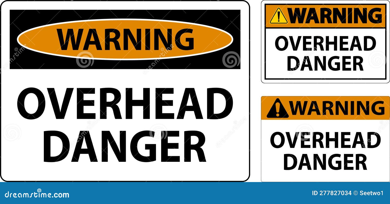 Symbol Warning Sign Overhead Danger Stock Vector - Illustration of ...